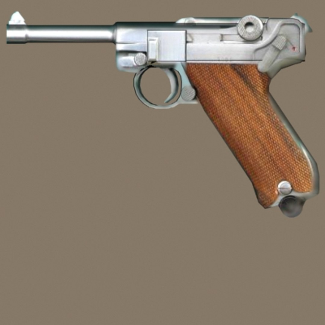 3d Model Luger Gun