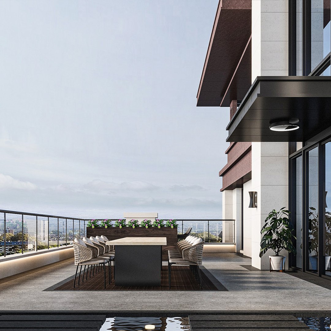 Modern Balcony 3D Model - TurboSquid 2370011
