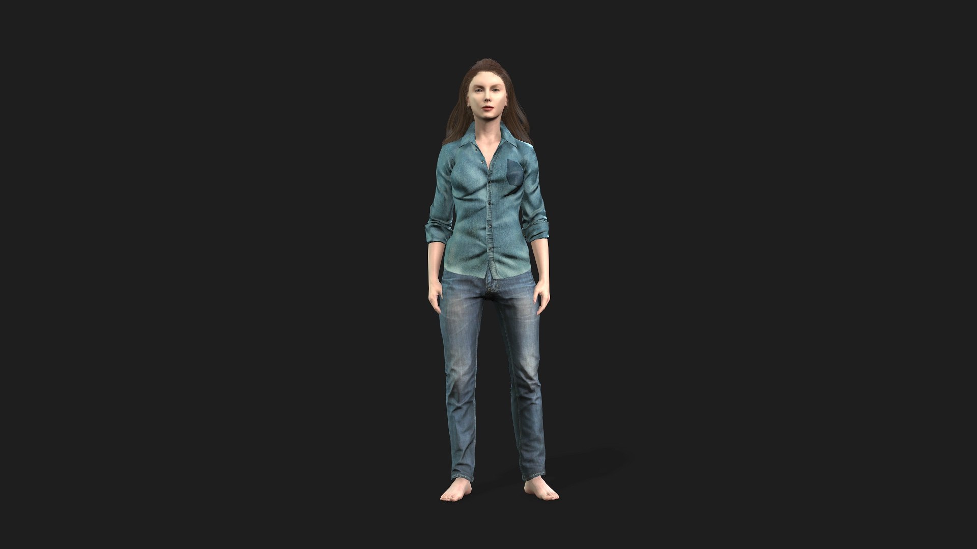 3D Beautiful Woman Model Perfect For Games And Animations - TurboSquid ...