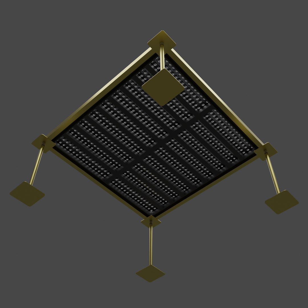 3D Perforated Raised Floor With Pedestals And Stringer 5 - TurboSquid ...