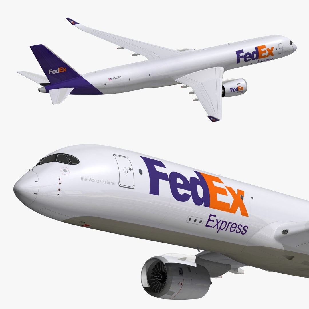 Airbus A350F FedEx 3D model - TurboSquid 2094528