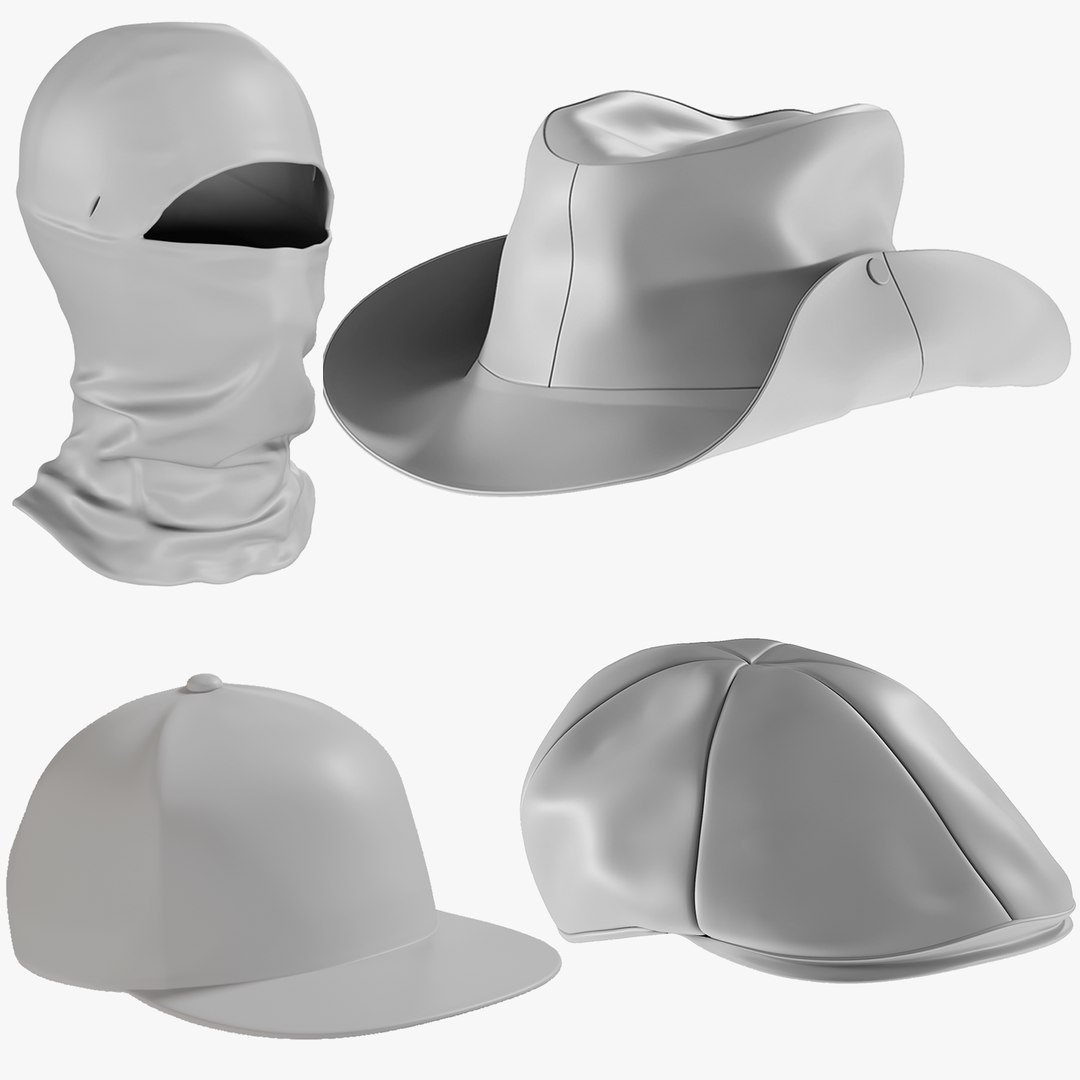 3D mesh hats 12 - - TurboSquid 1660671