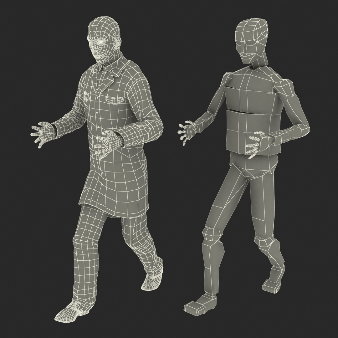 Scientist Rigged 2 3d Model