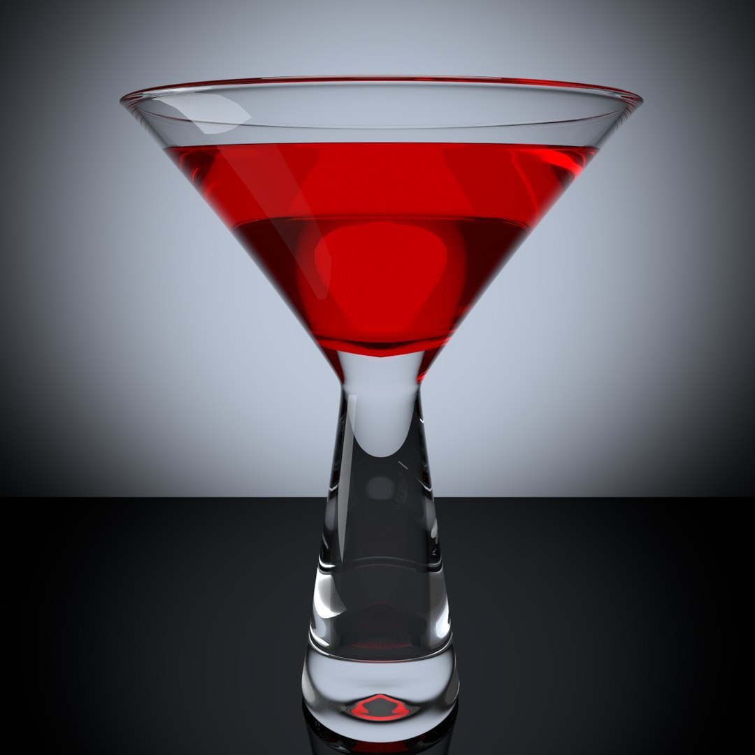 3d Cocktail Glass Model
