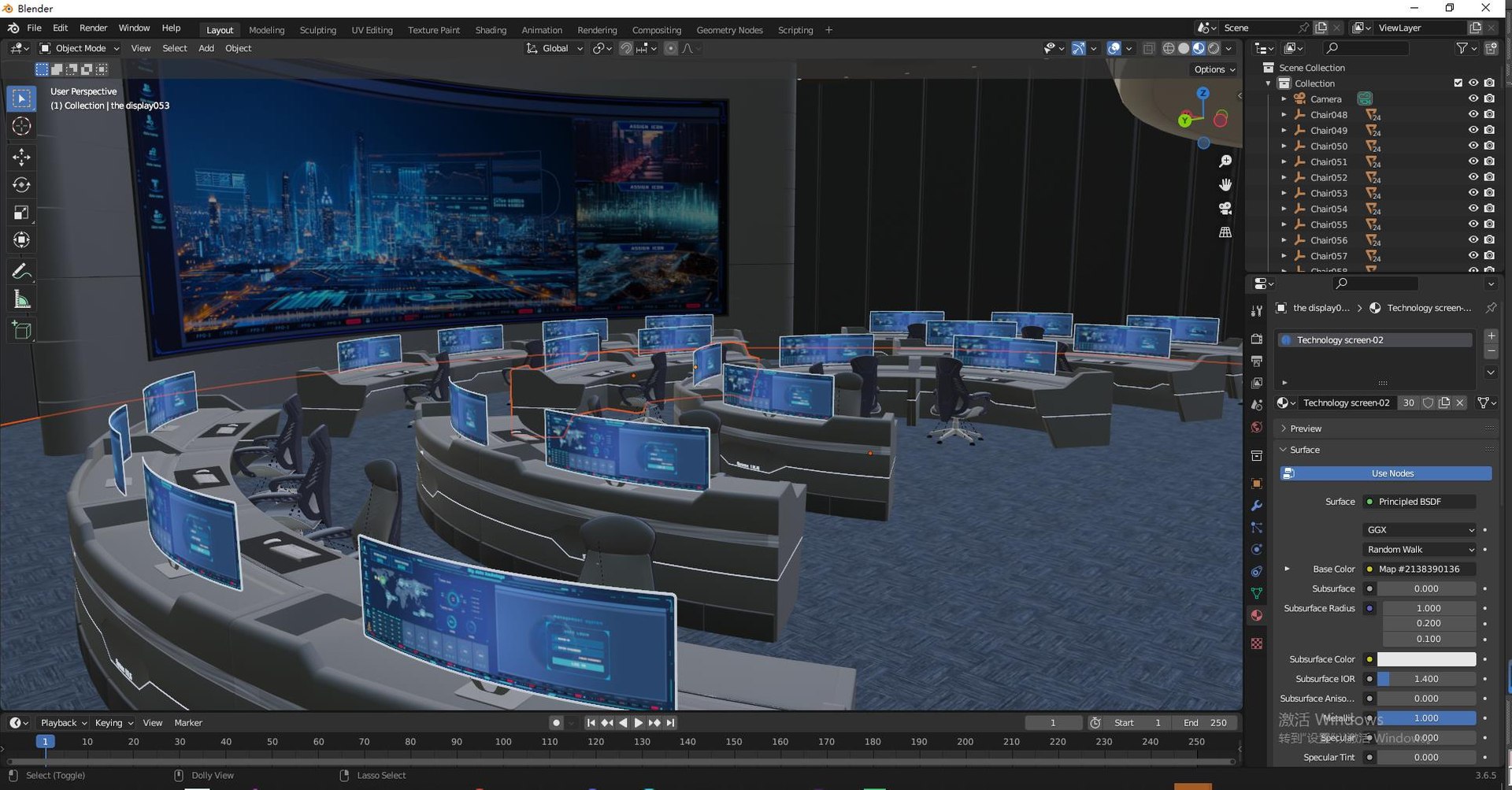 Monitoring Center Command Center 3D Model - TurboSquid 2149307