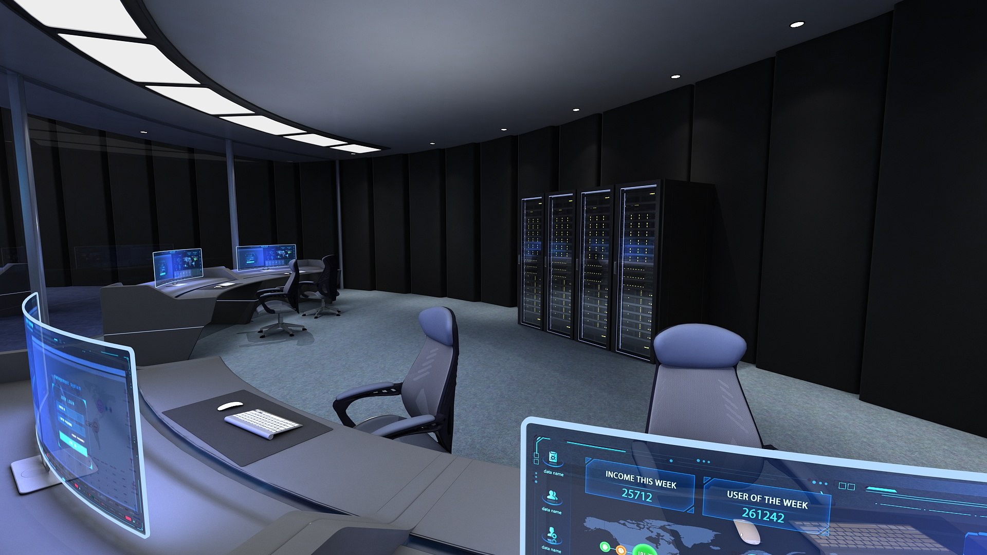 Monitoring Center Command Center 3D Model - TurboSquid 2149307