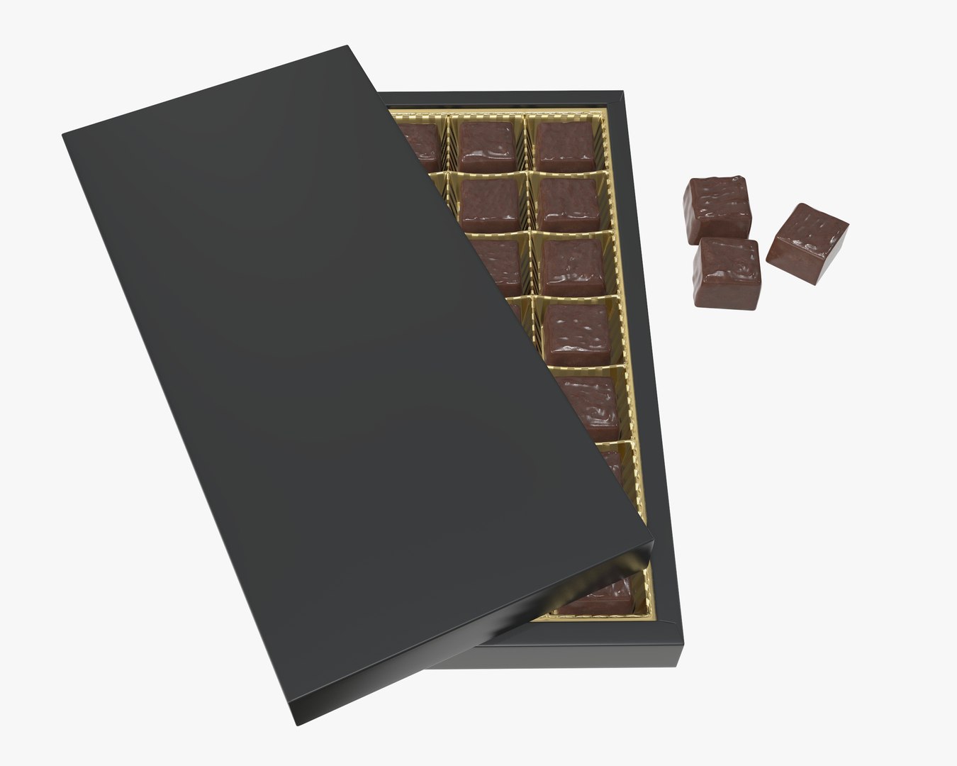 3D sweets package chocolate model - TurboSquid 1433050