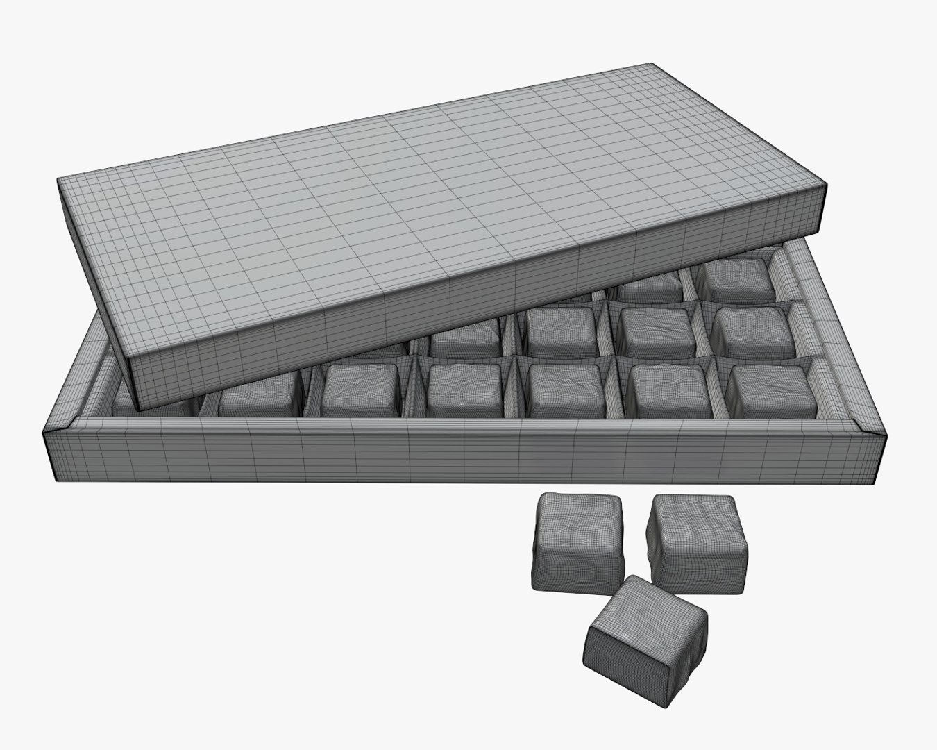 3D sweets package chocolate model - TurboSquid 1433050