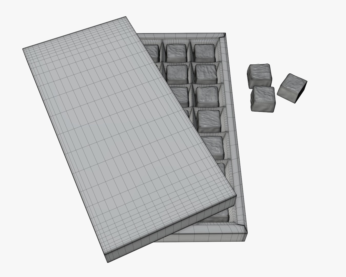 3D sweets package chocolate model - TurboSquid 1433050