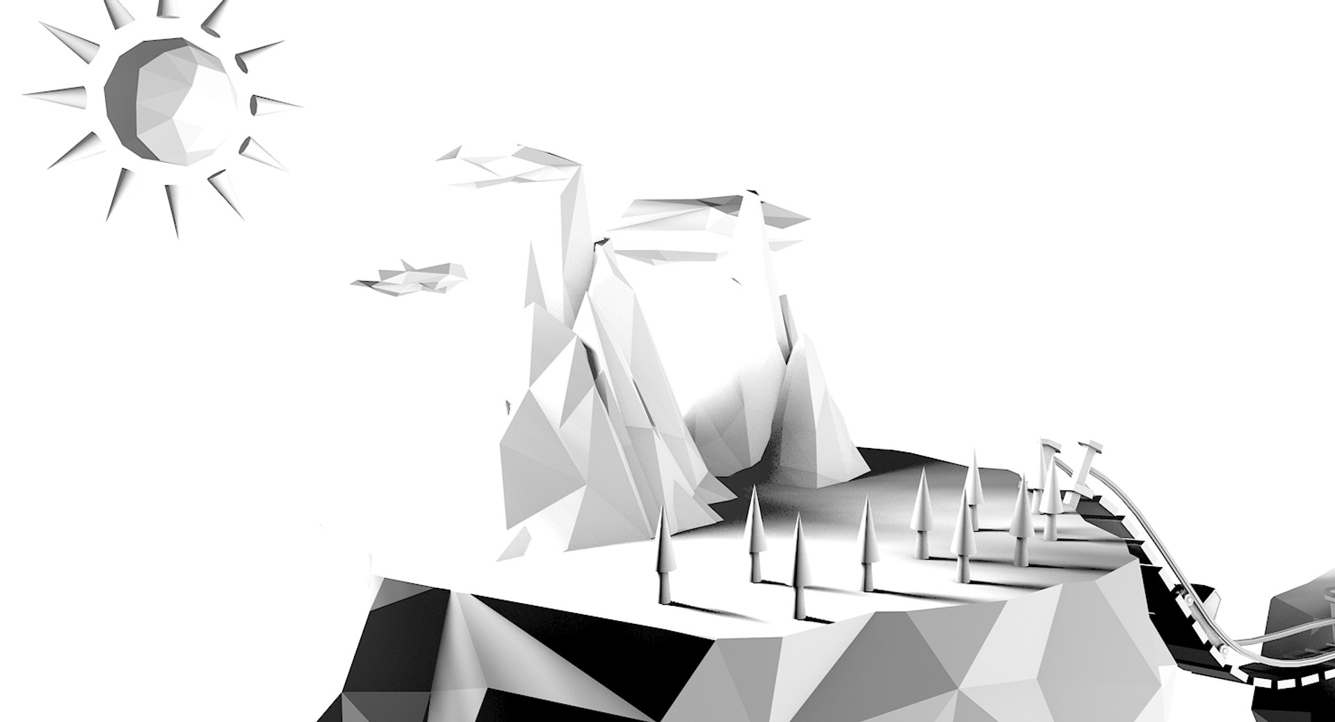 c4d floating islands