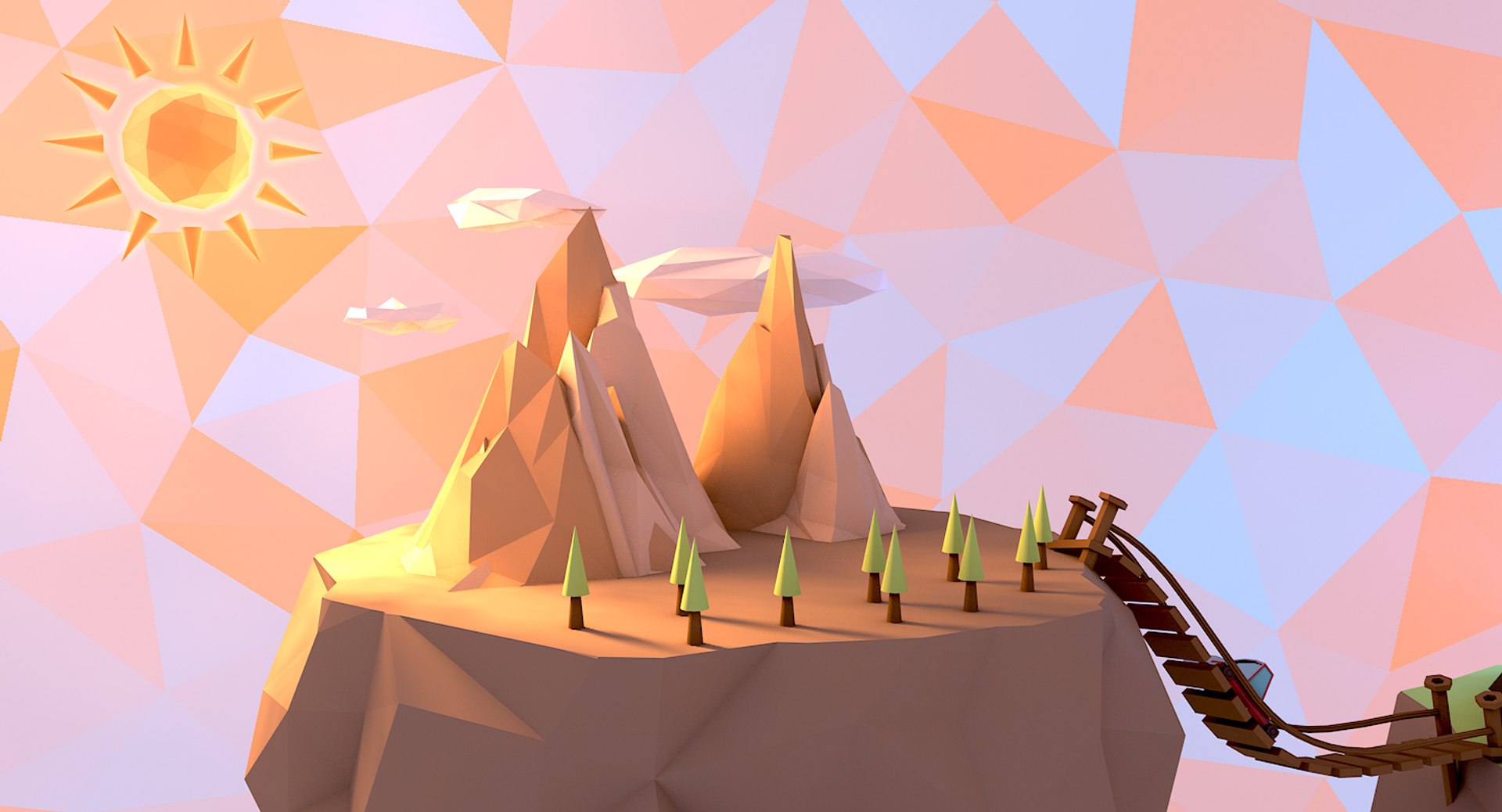 c4d floating islands