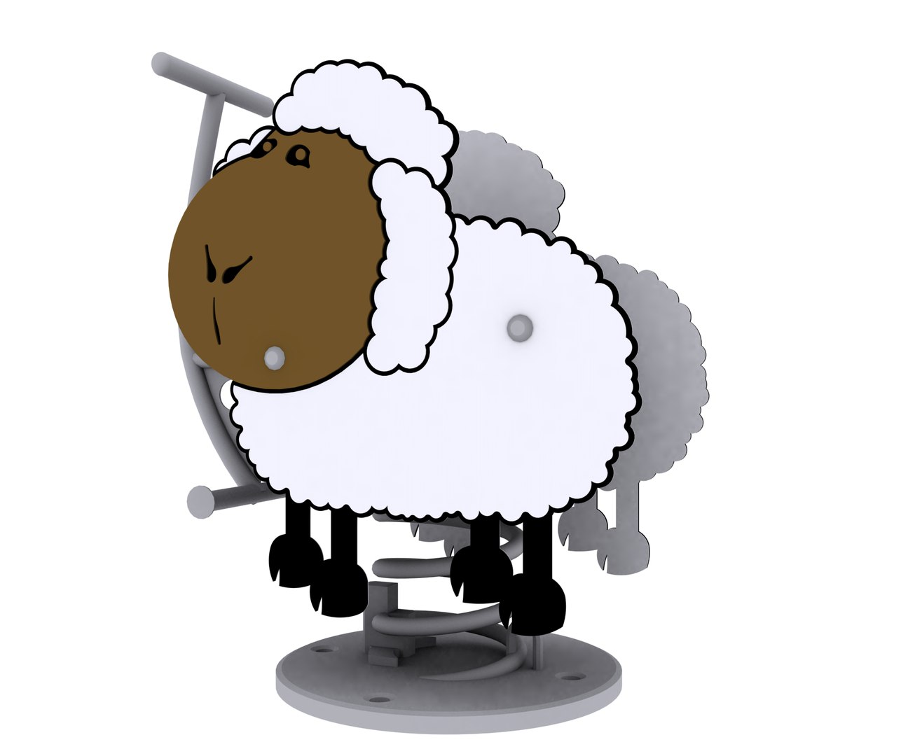 3d Model Of Sheep Spring