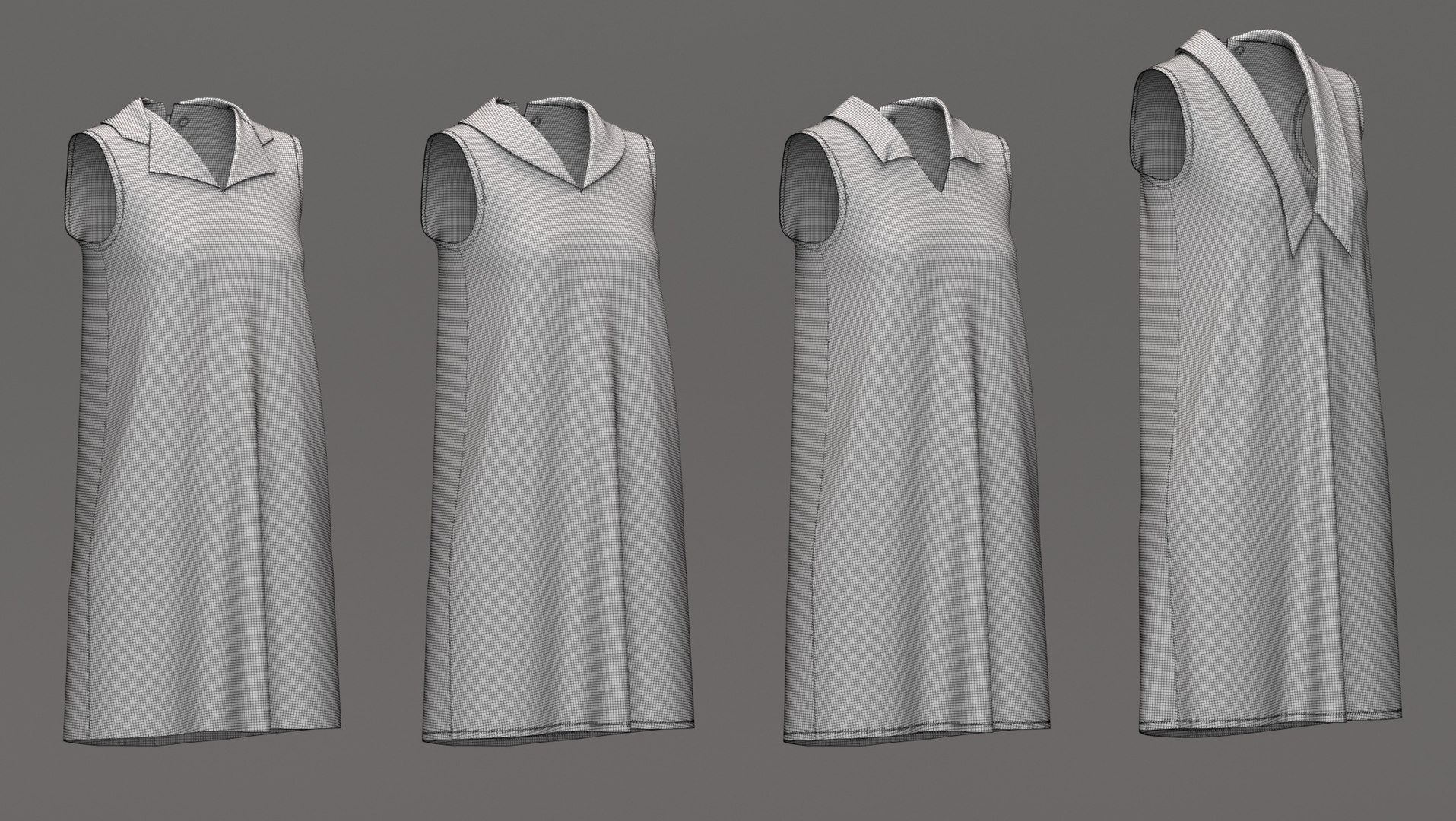 Pack Of 12 Different Collars 3D - TurboSquid 2039715