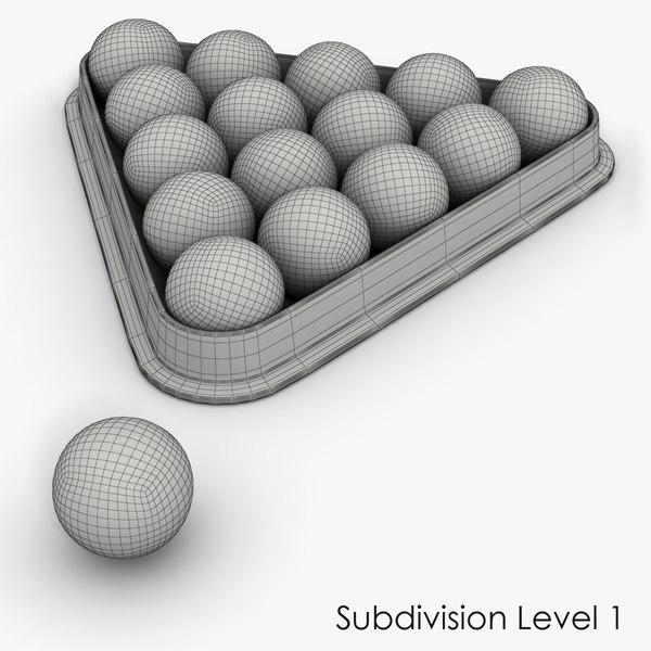 pool balls 3d model
