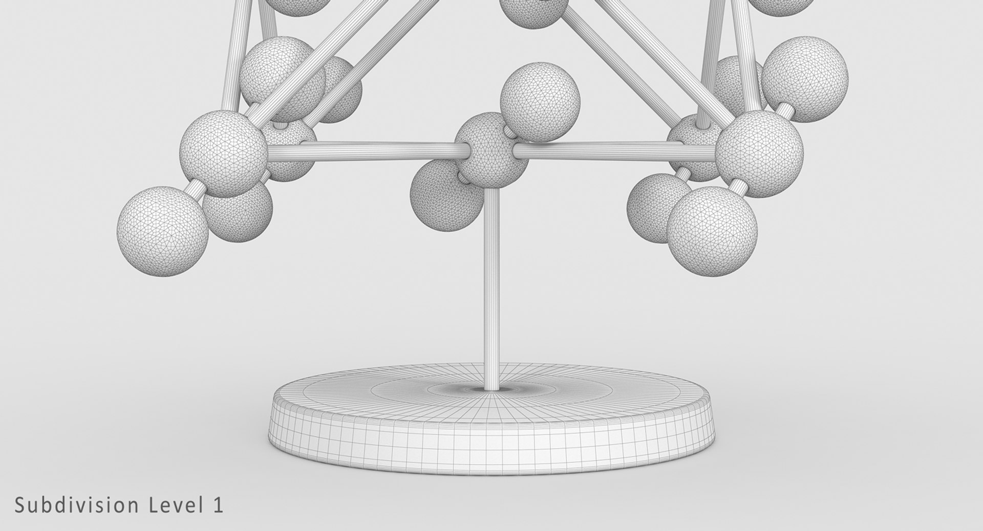 3d Molecular Carbon Dioxide Model