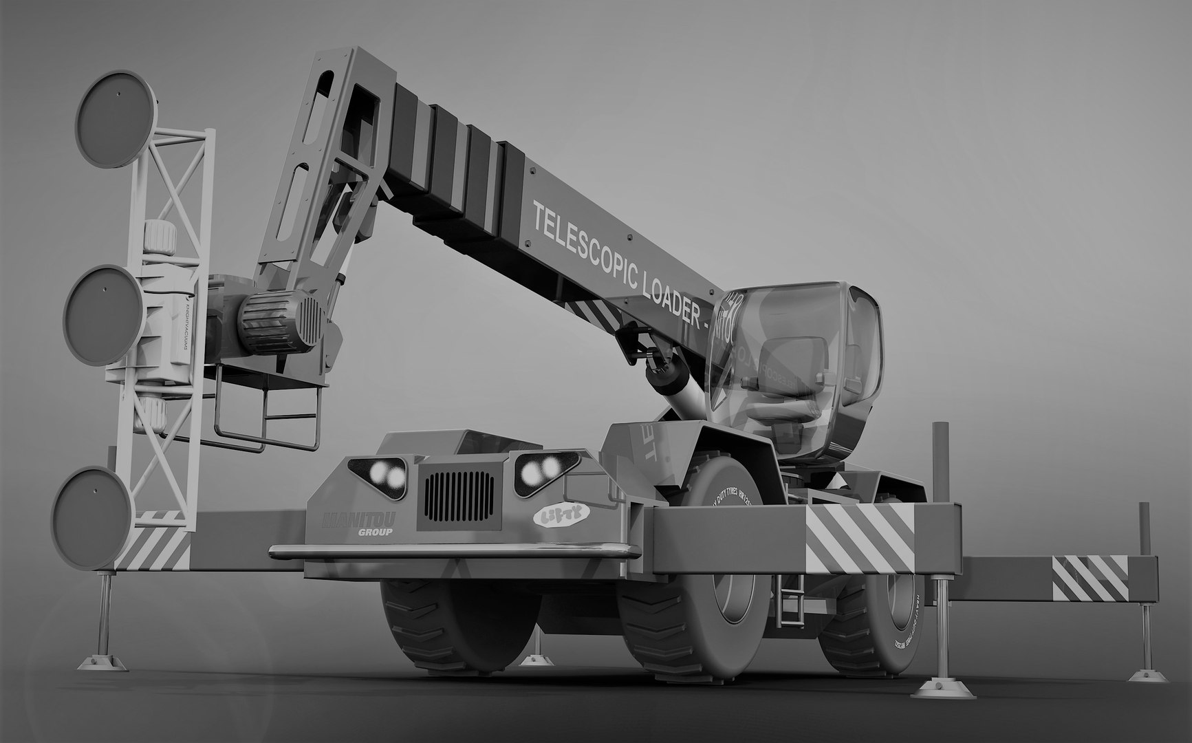 Telescopic Handler Or Loader 3D - TurboSquid 1962206