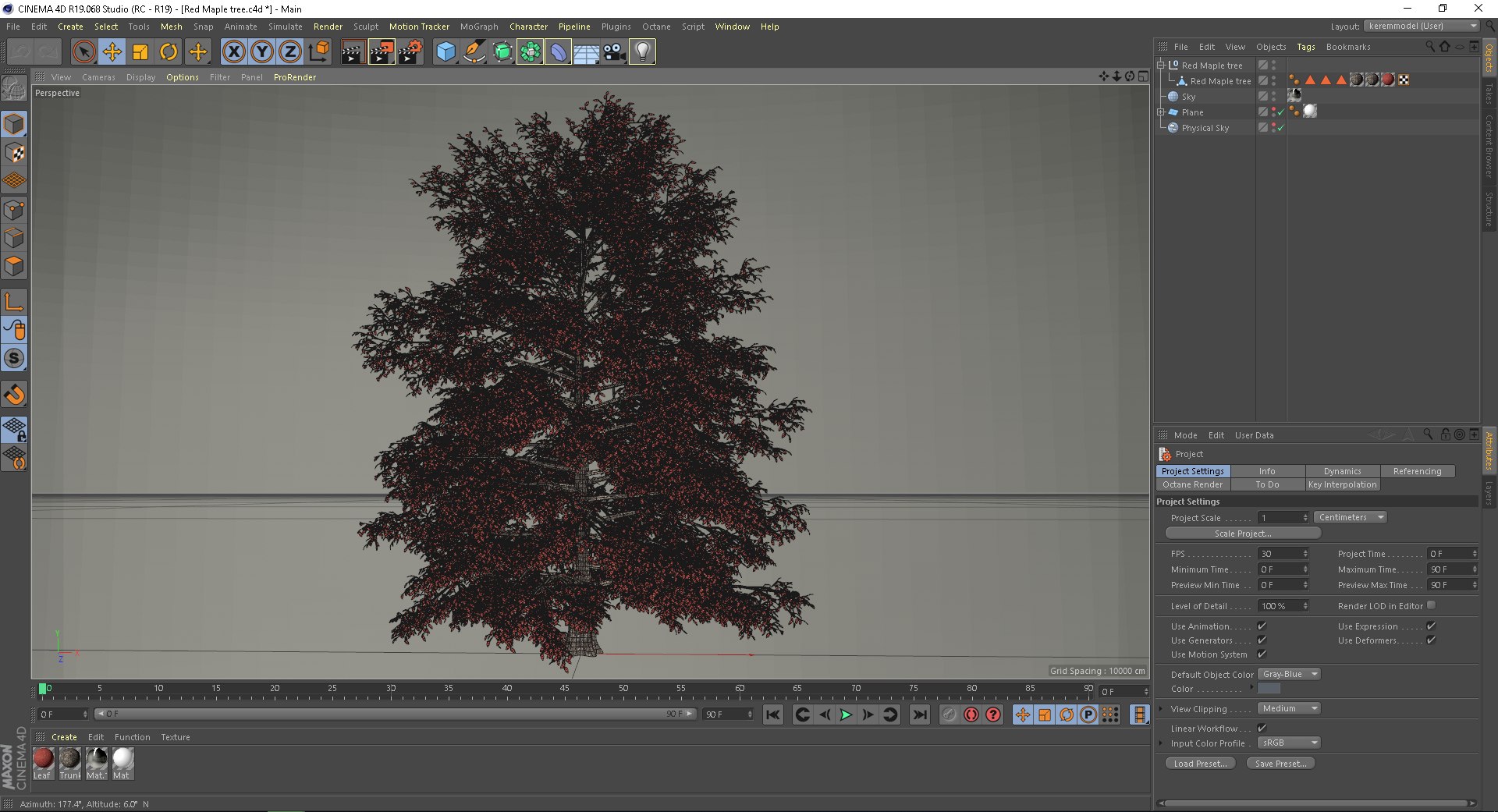 3D Red Maple Tree Model - TurboSquid 1401150