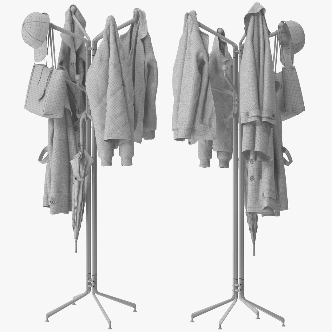 Capture SC77 Coat Rack 3D model - TurboSquid 1949304