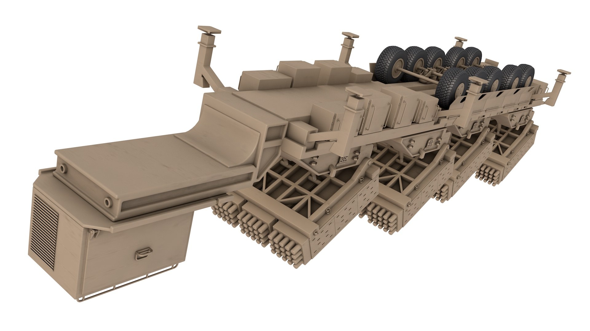 3D Multiple Launch Rocket System Roketsan Jobaria - TurboSquid 2091430