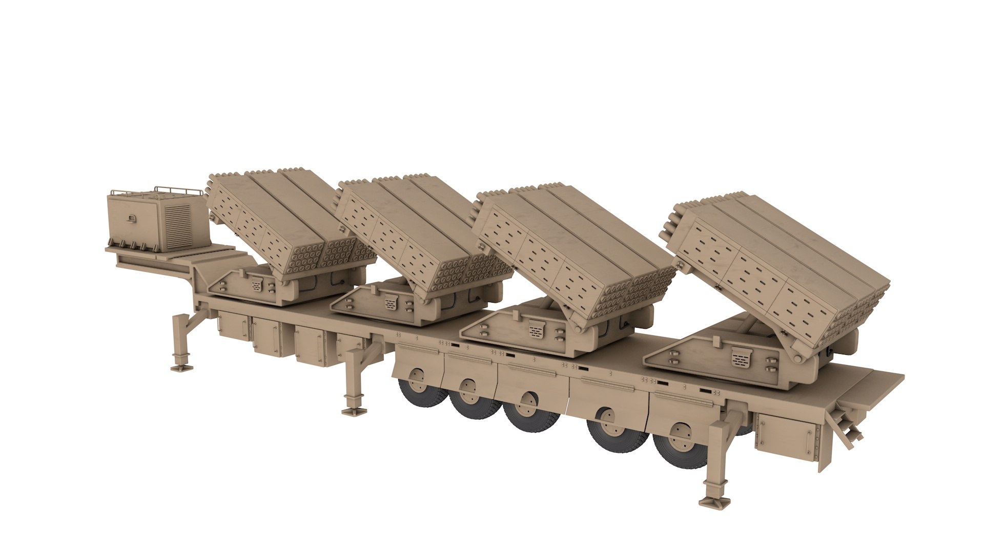 3D Multiple Launch Rocket System Roketsan Jobaria - TurboSquid 2091430