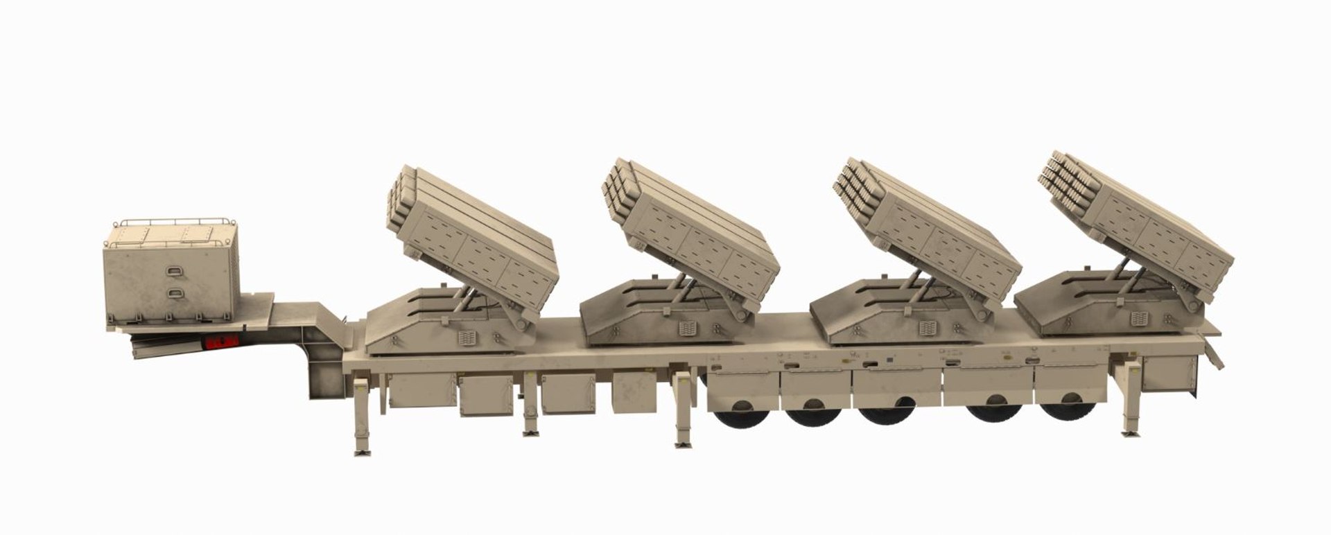 3D Multiple Launch Rocket System Roketsan Jobaria - TurboSquid 2091430