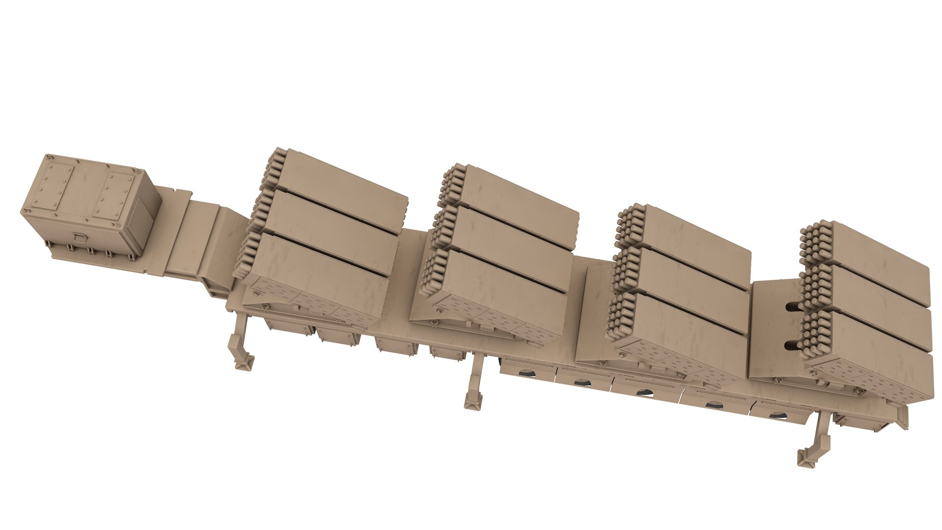 3D Multiple Launch Rocket System Roketsan Jobaria - TurboSquid 2091430