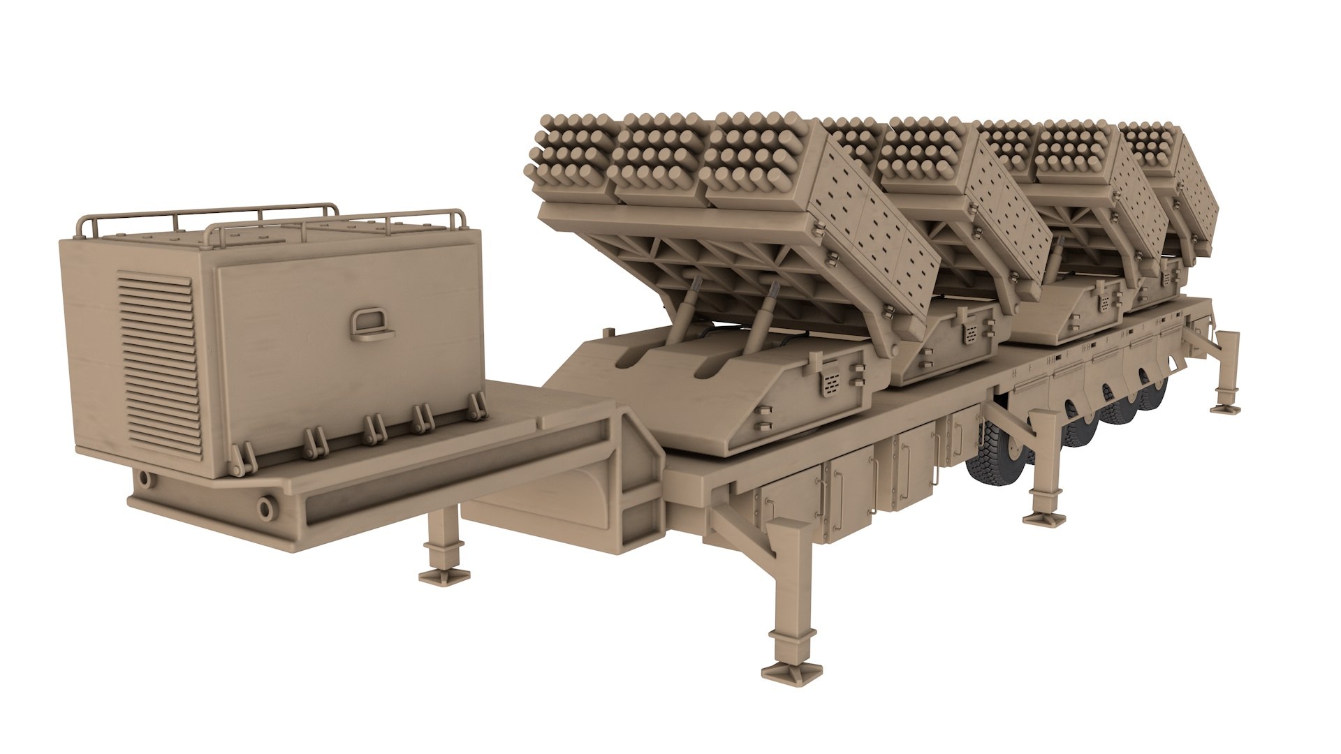 3D Multiple Launch Rocket System Roketsan Jobaria - TurboSquid 2091430