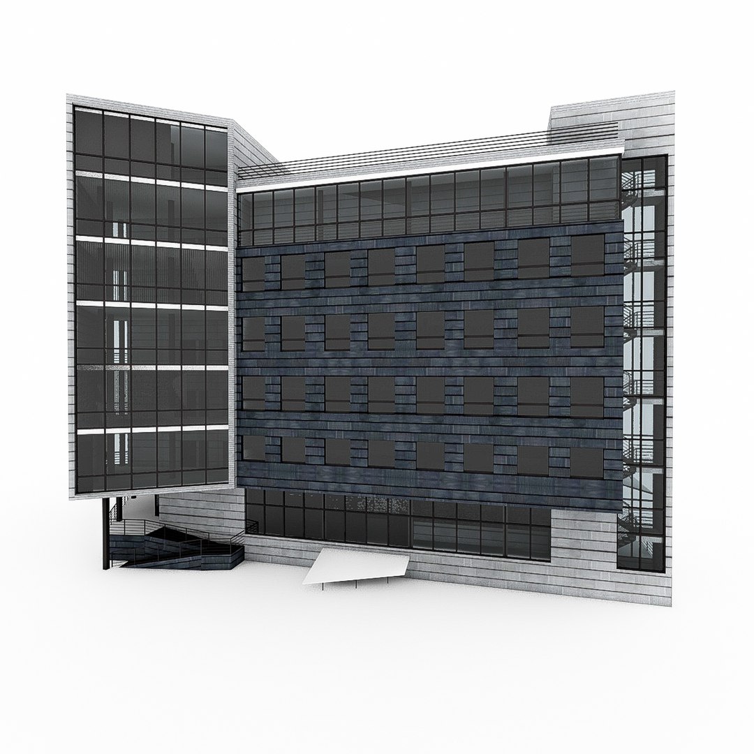 city office building obj