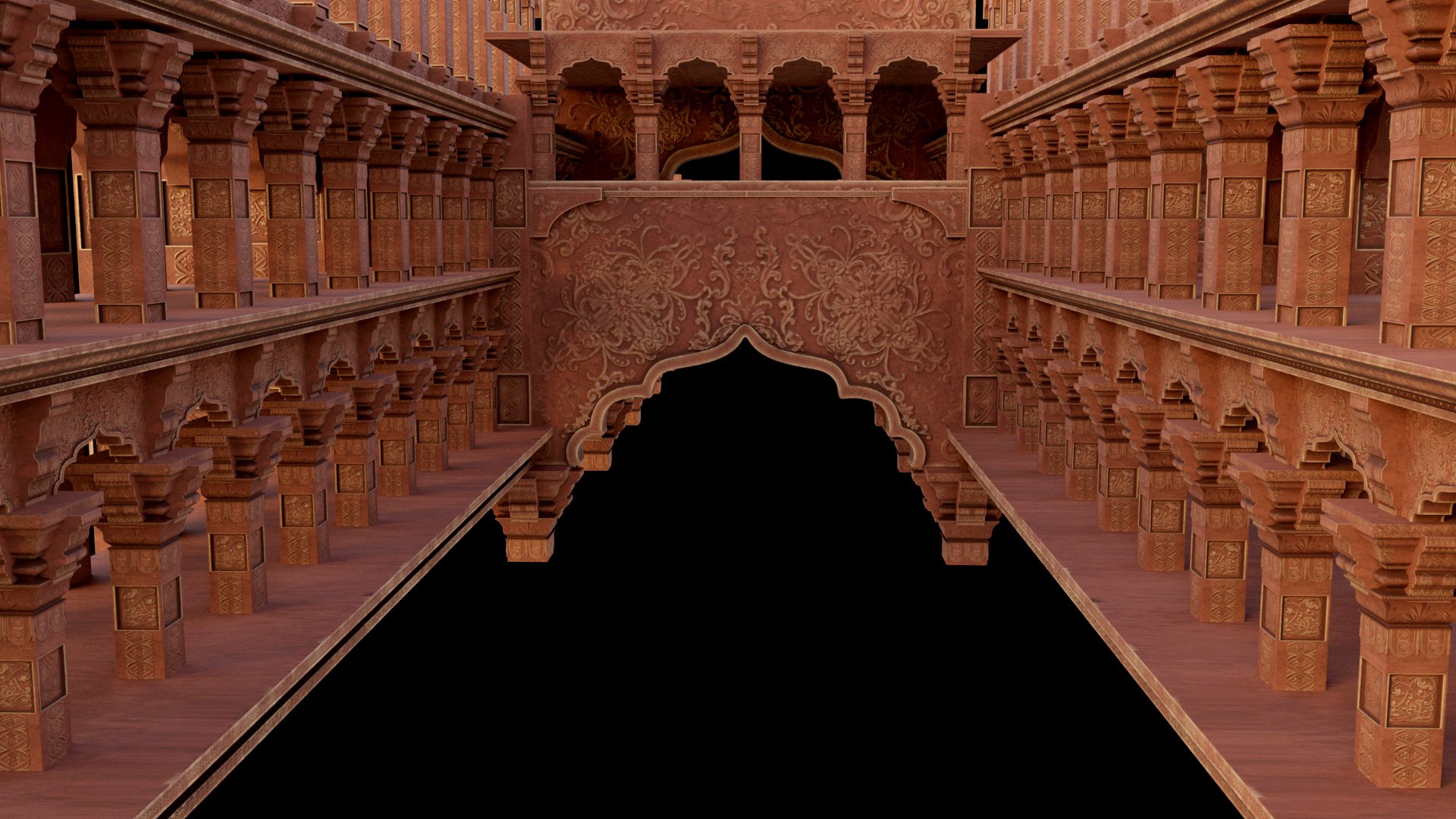 Ancient Palace Interior 3D Model - TurboSquid 2246371