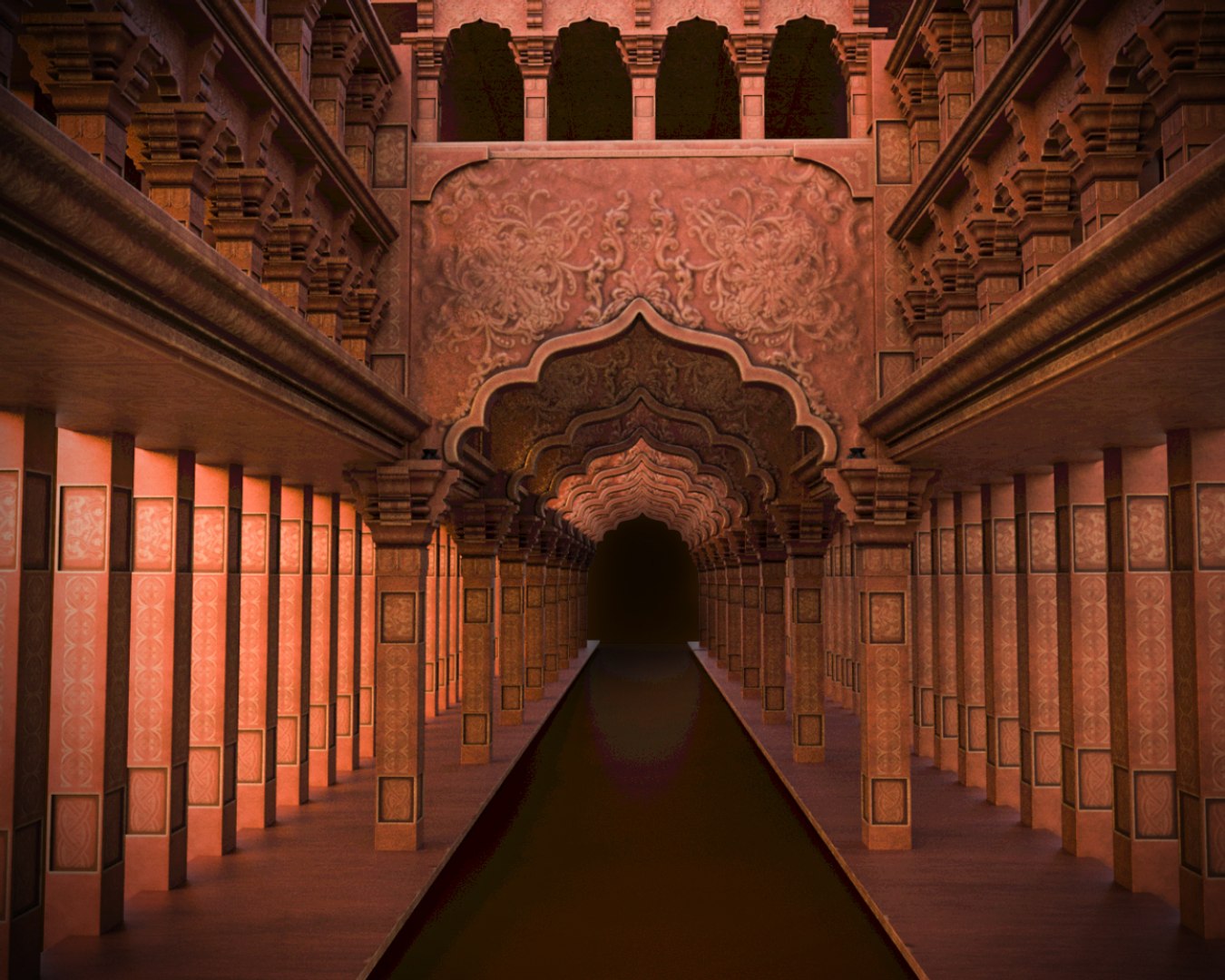 Ancient Palace Interior 3D Model - TurboSquid 2246371