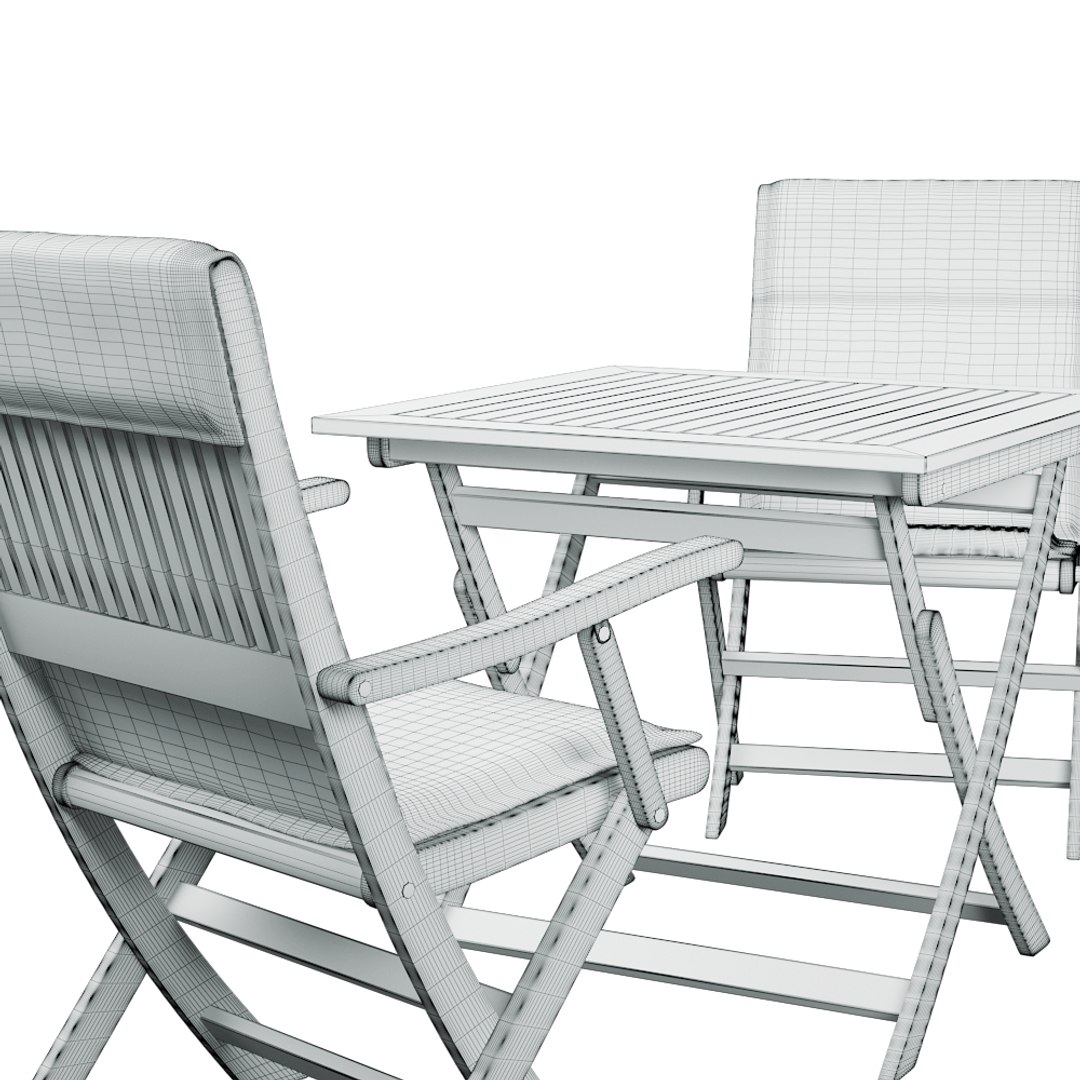 Garden Table 3D Model - TurboSquid 1464615