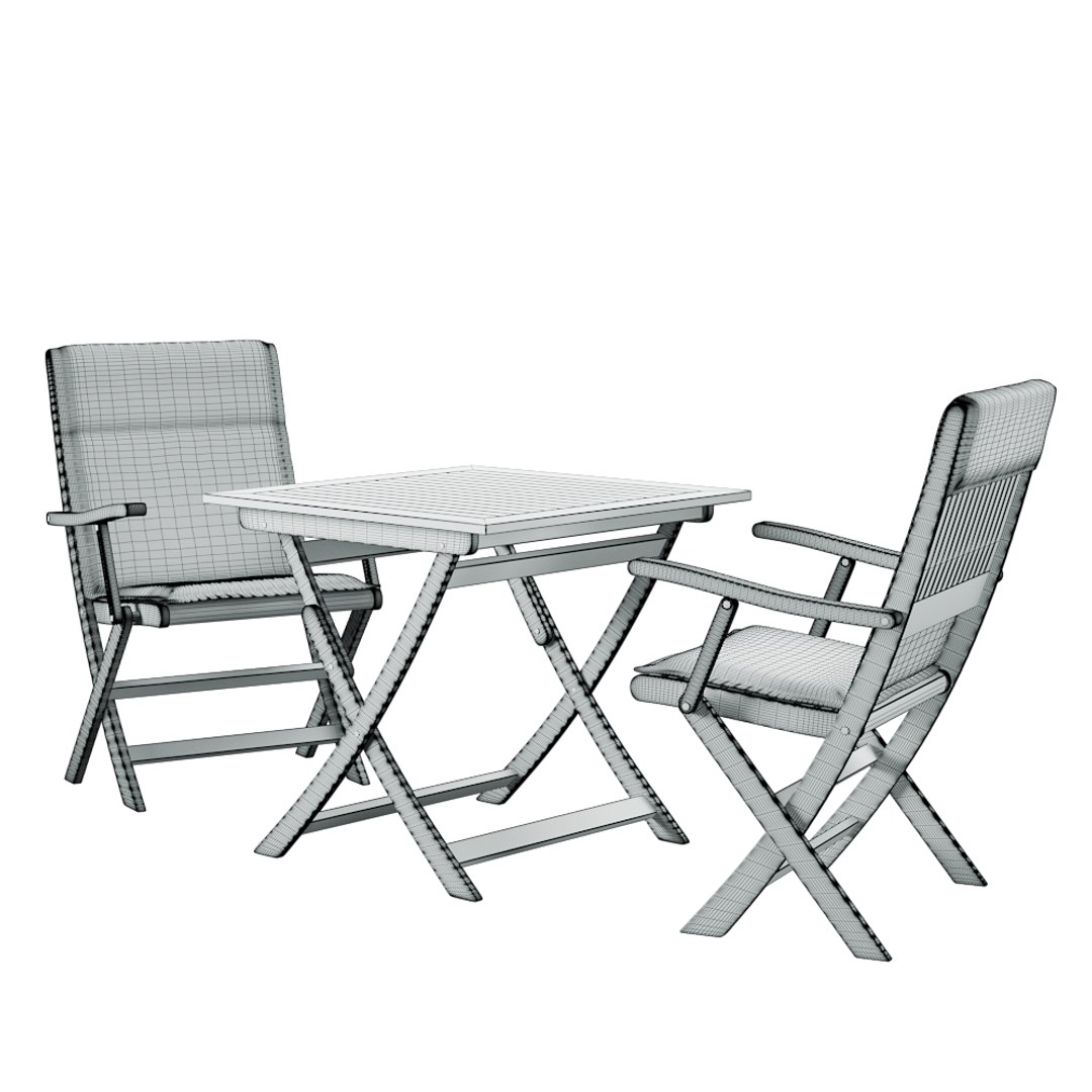 Garden Table 3D Model - TurboSquid 1464615