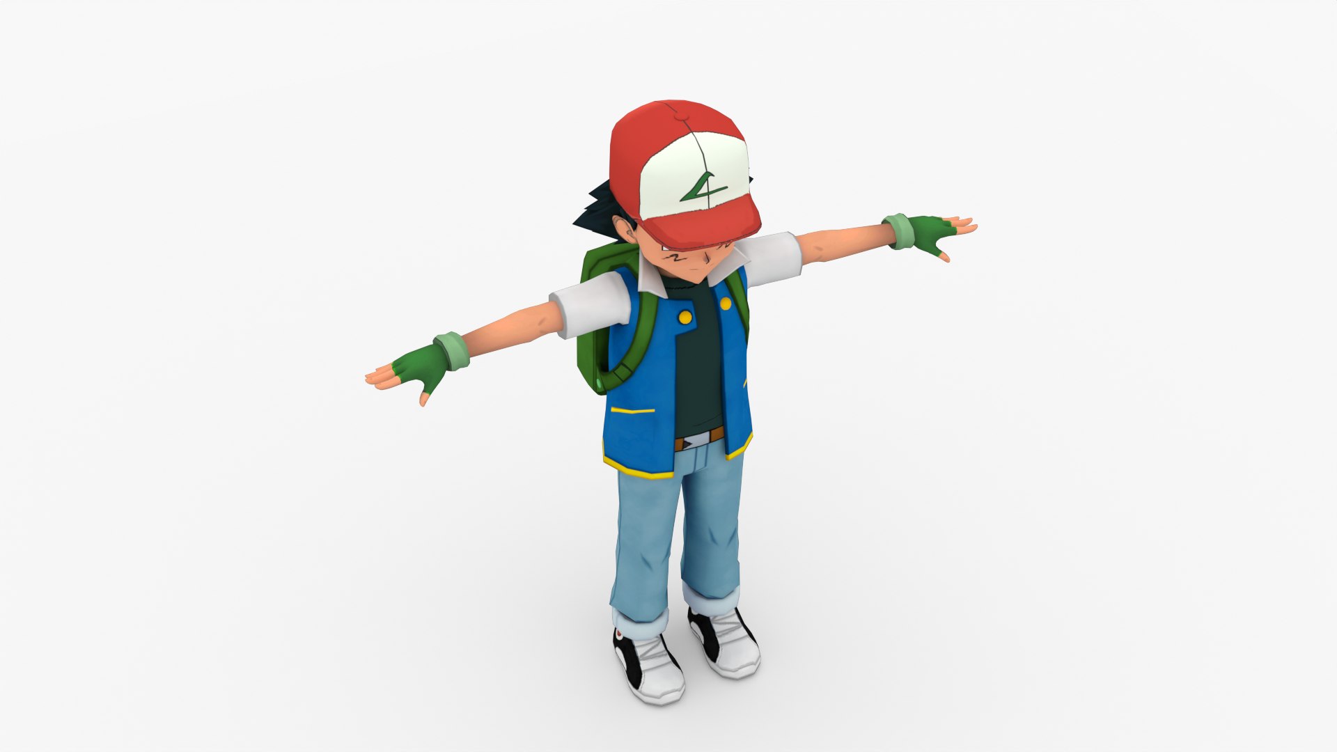 3D Model Ash Ketchum - TurboSquid 2362901