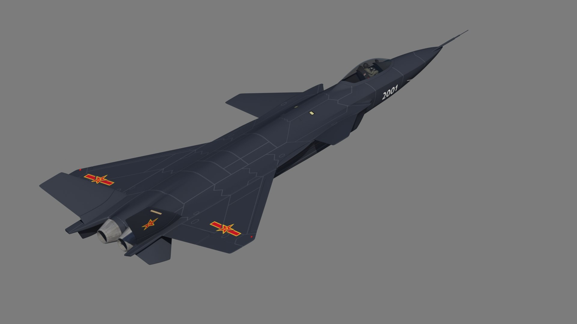 3d Model Of J 20