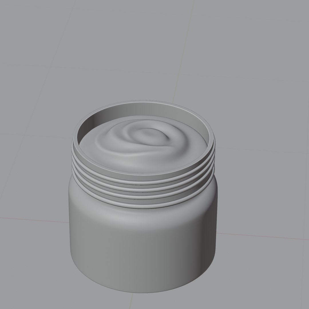 3D Cream Jar 31 model - TurboSquid 1965861