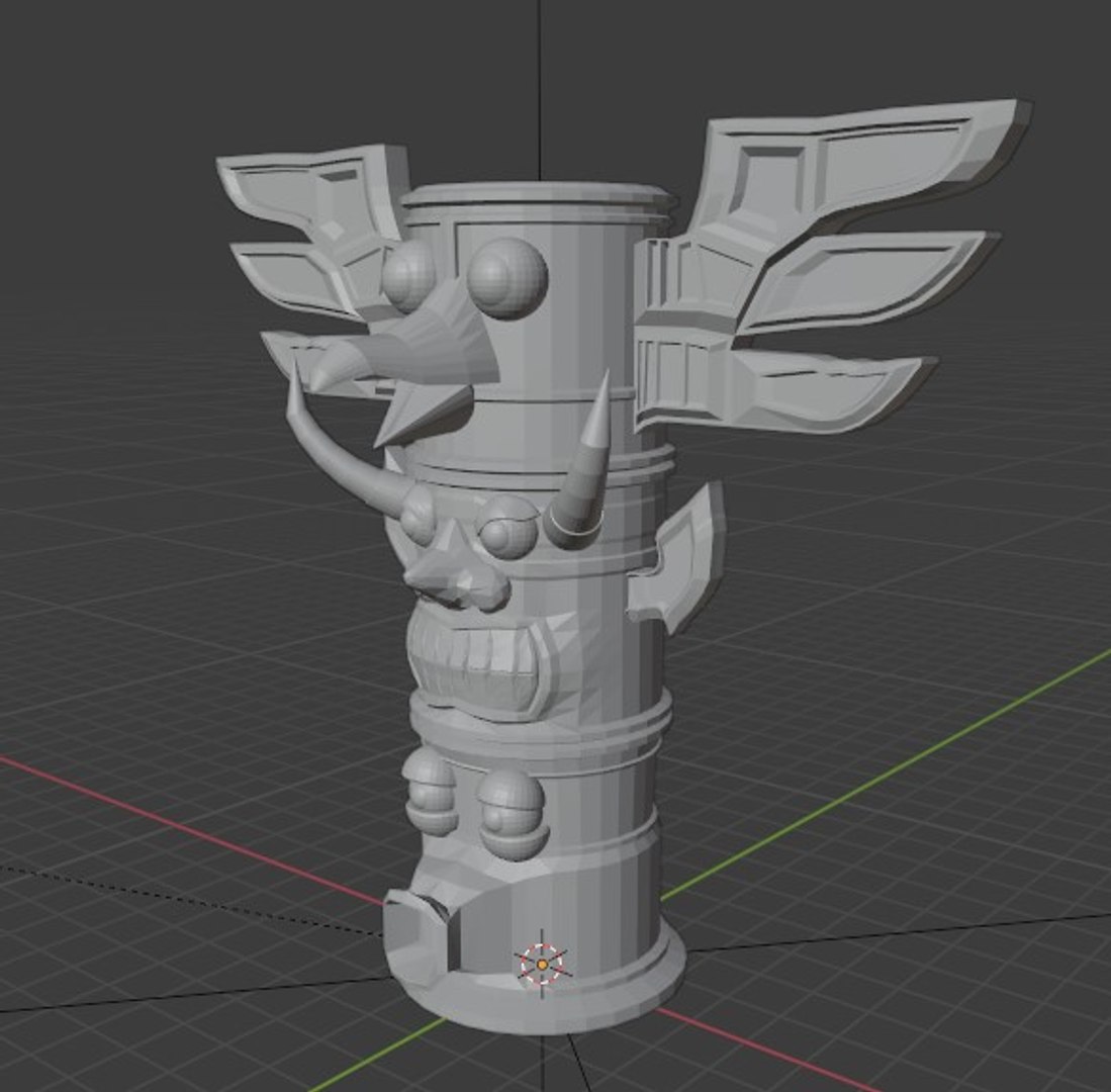 3D Wood Totem Model - TurboSquid 1755183