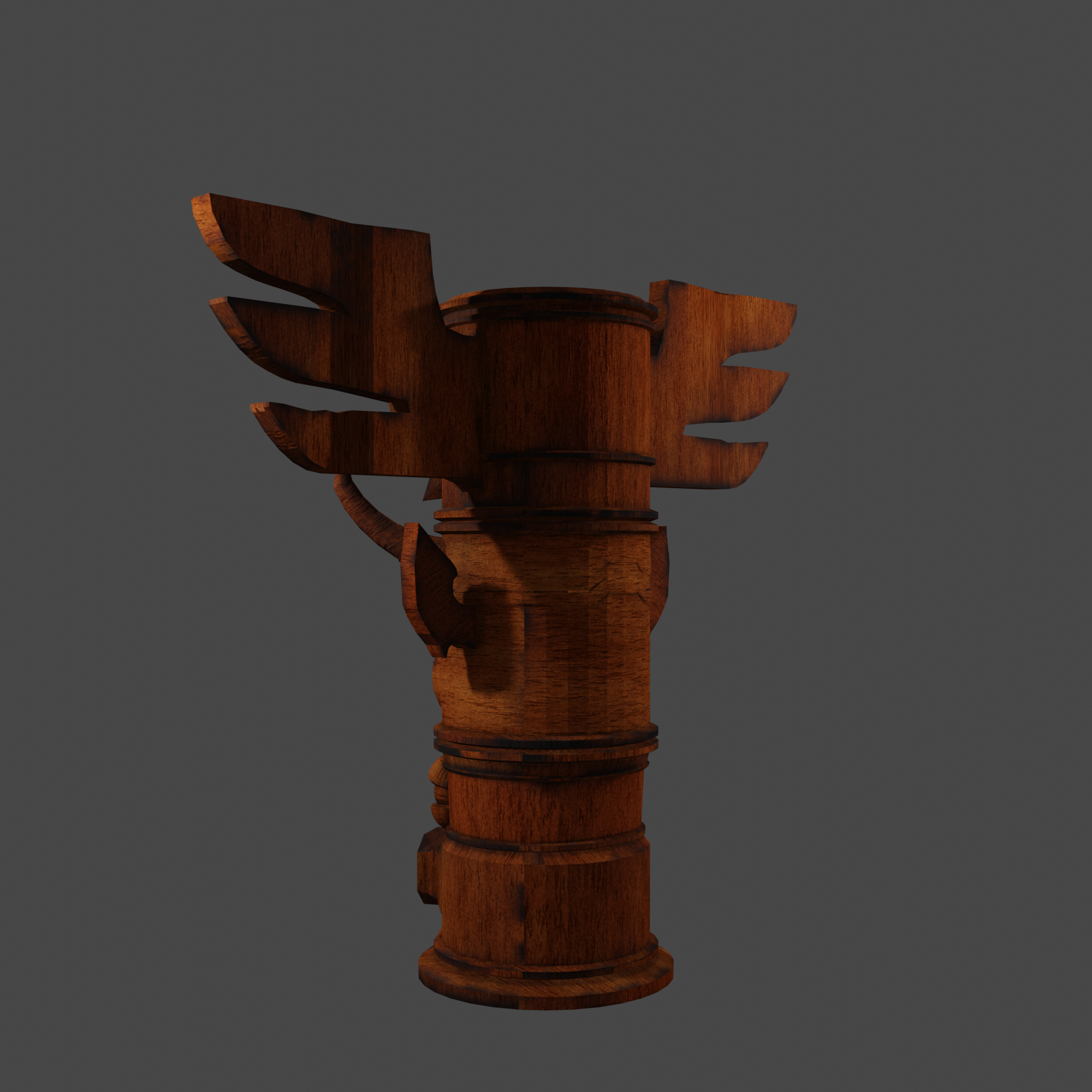3D Wood Totem model - TurboSquid 1755183