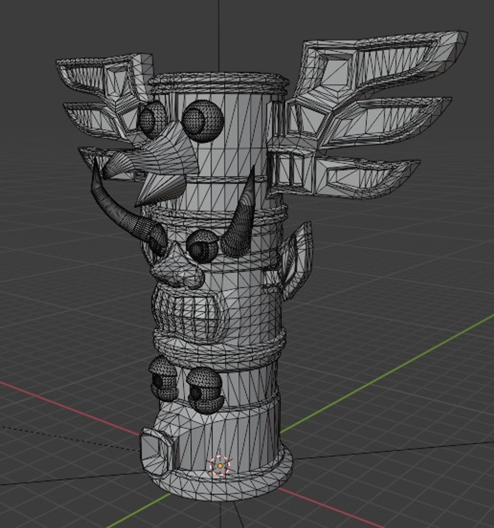 3D Wood Totem model - TurboSquid 1755183
