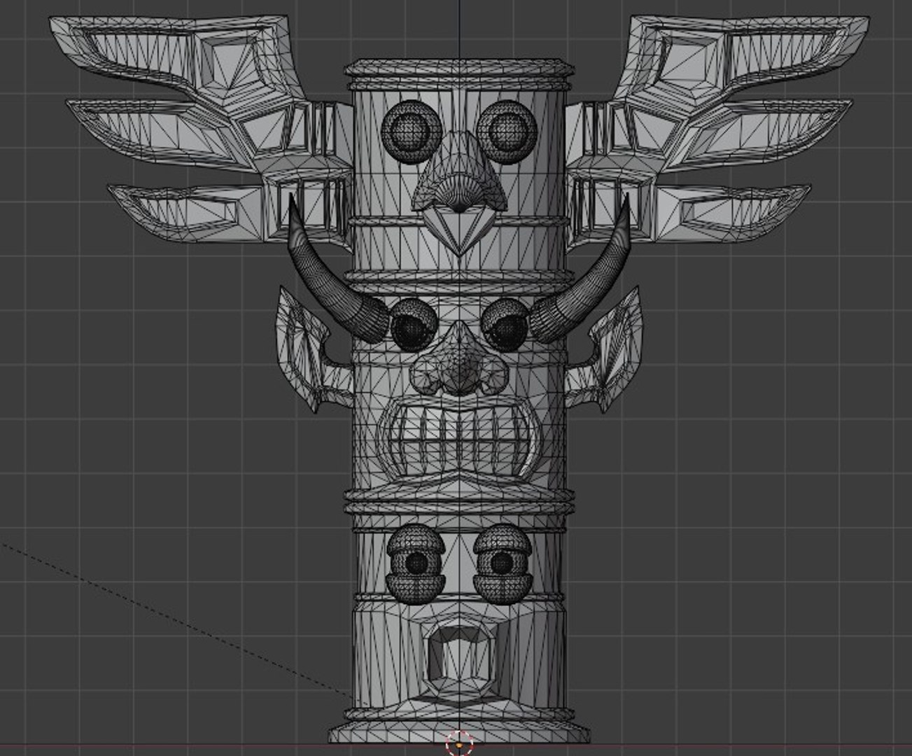3D Wood Totem Model - TurboSquid 1755183