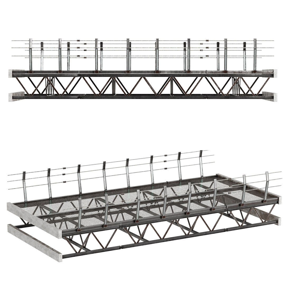 3D Modular Bridge Set - TurboSquid 2387311