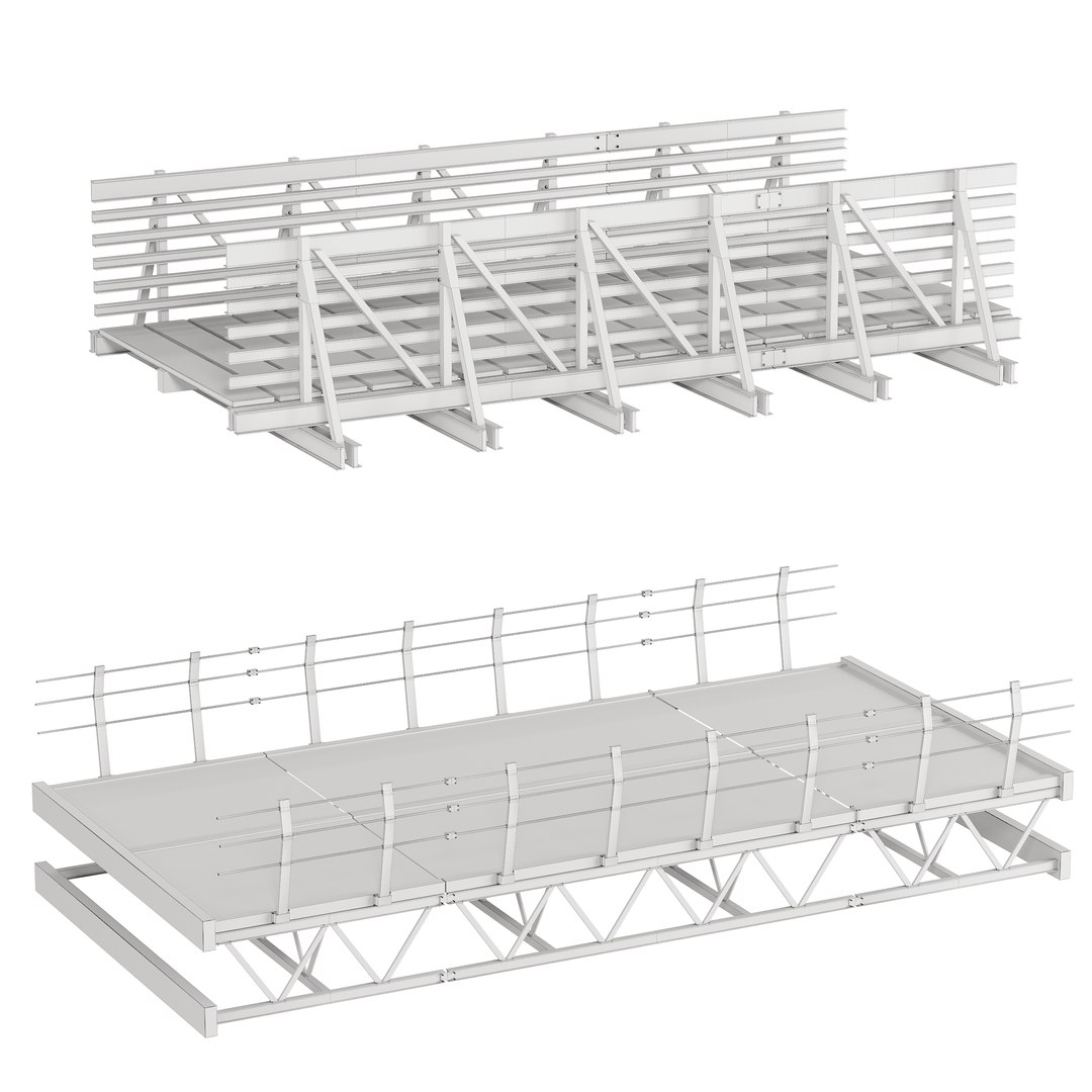 3D Modular Bridge Set - TurboSquid 2387311