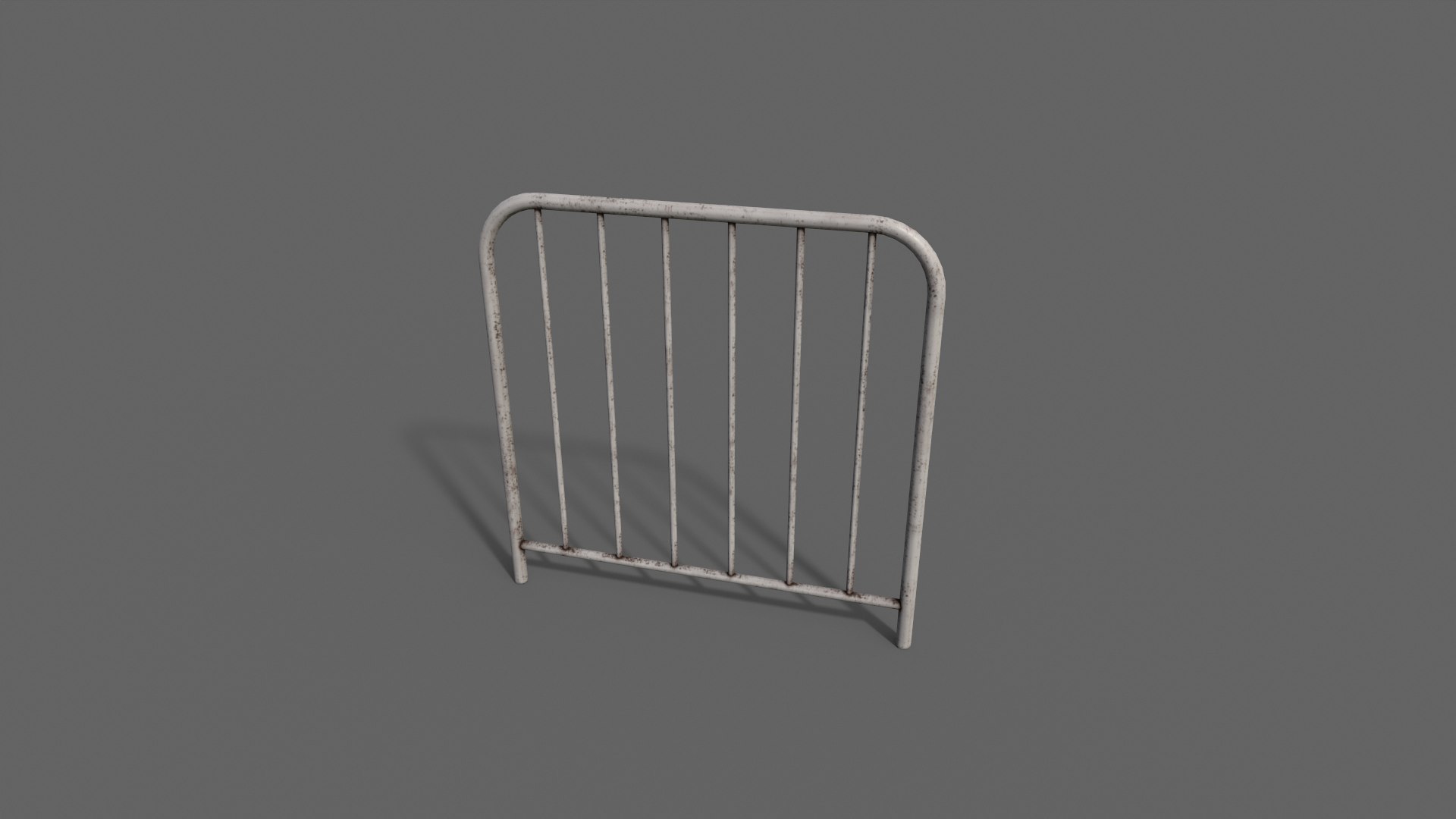 PBR Pedestrian Guard Rail White V2 Model - TurboSquid 1866727