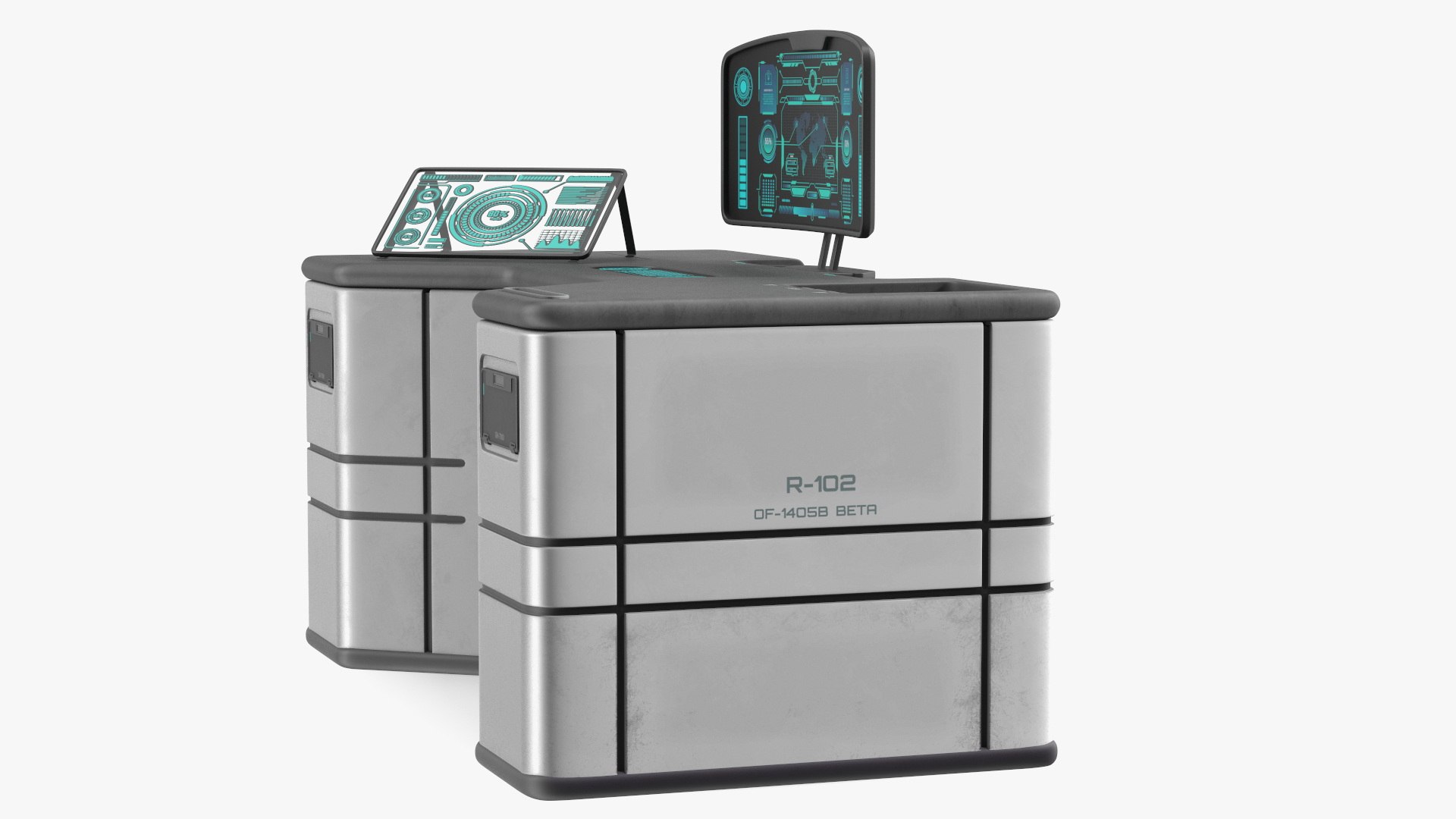 Sci Fi Tables Collection model - TurboSquid 2172034