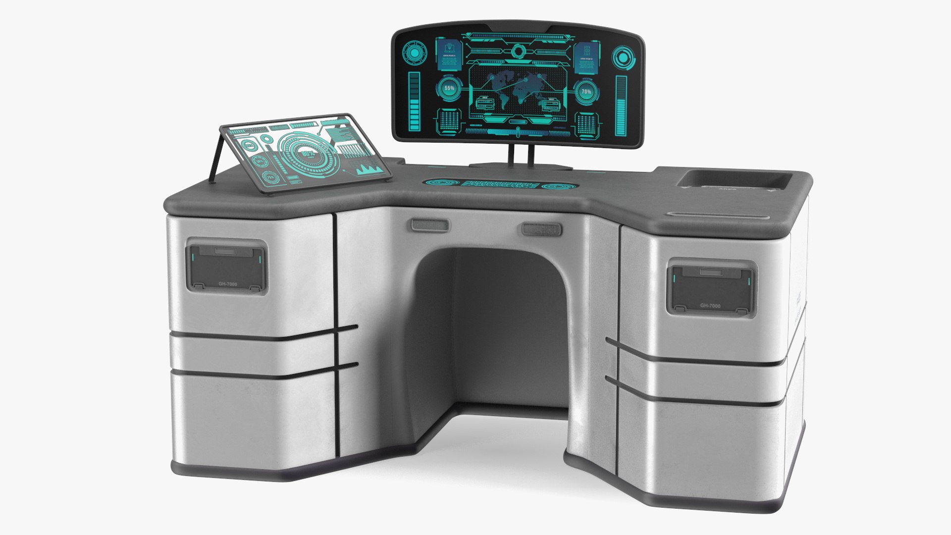 Sci Fi Tables Collection model - TurboSquid 2172034