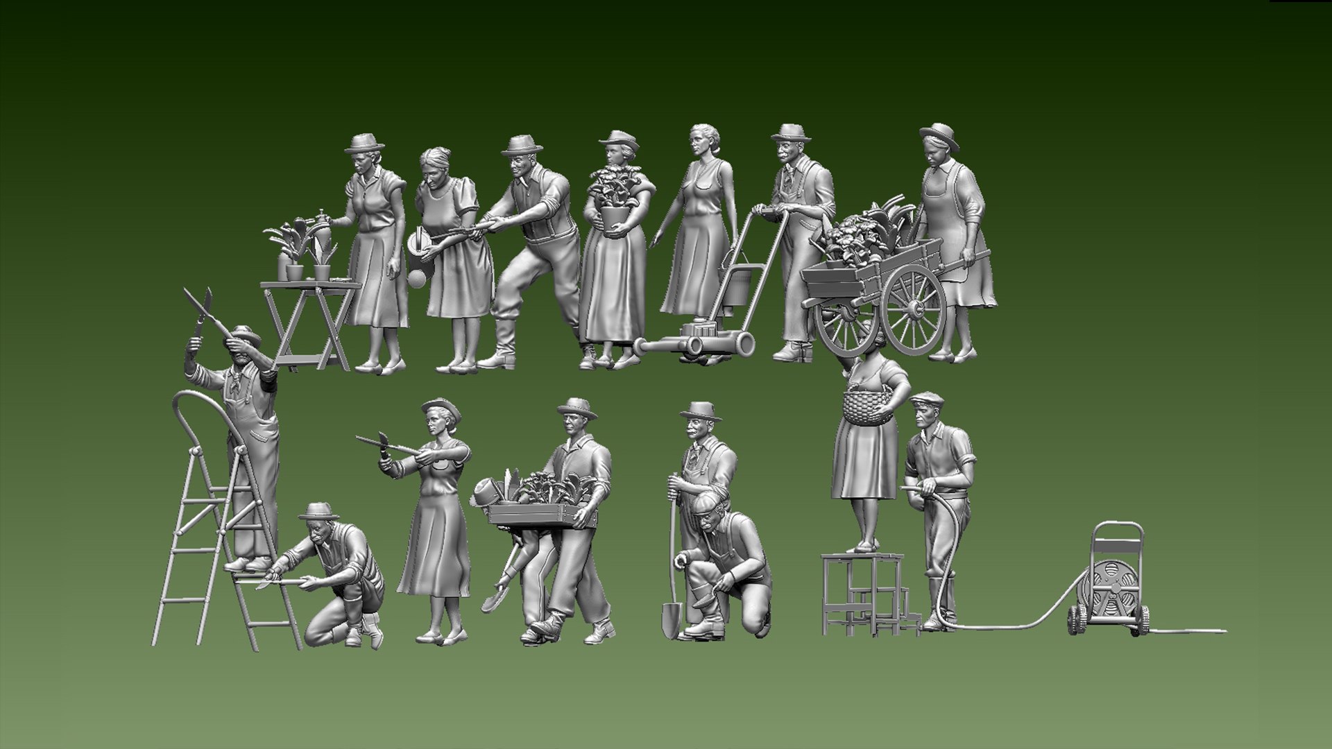 Gardeners Model - TurboSquid 2012952