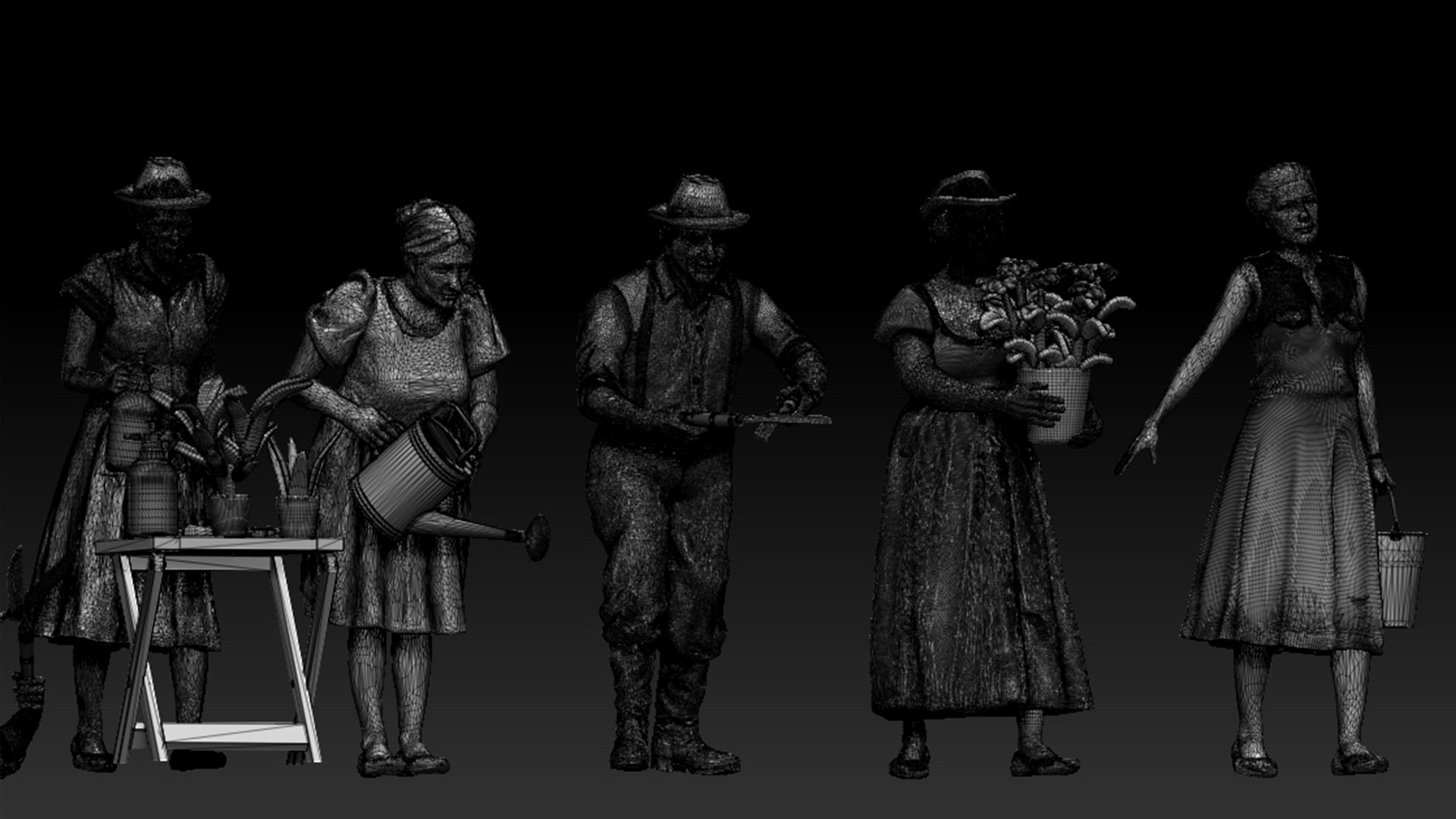 Gardeners Model - TurboSquid 2012952