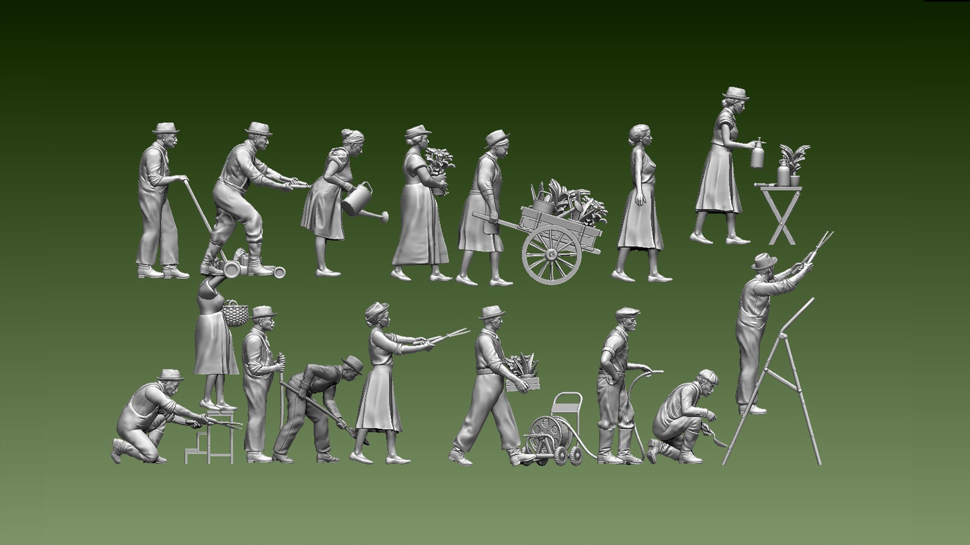 Gardeners Model - TurboSquid 2012952