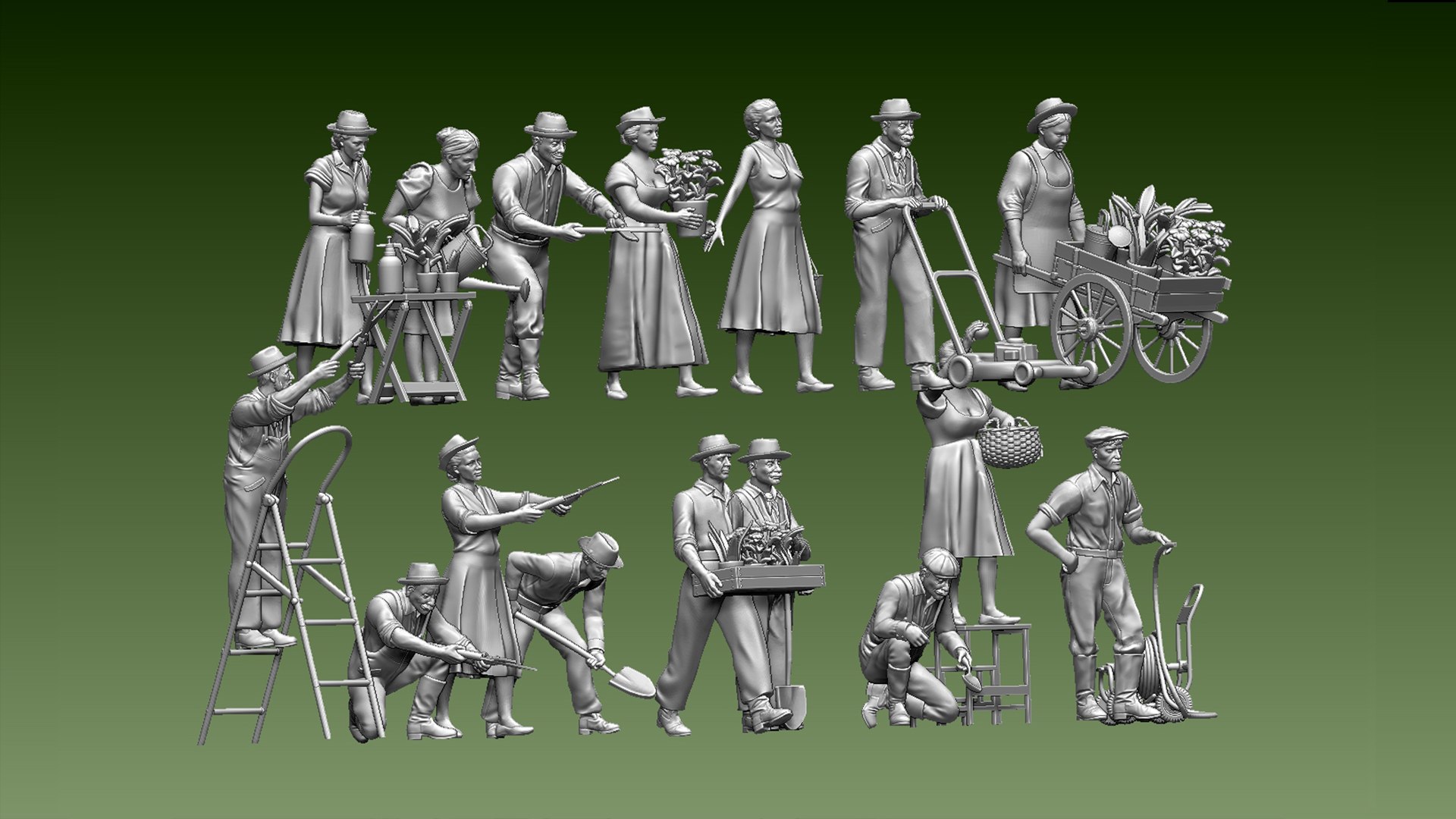 Gardeners Model - TurboSquid 2012952