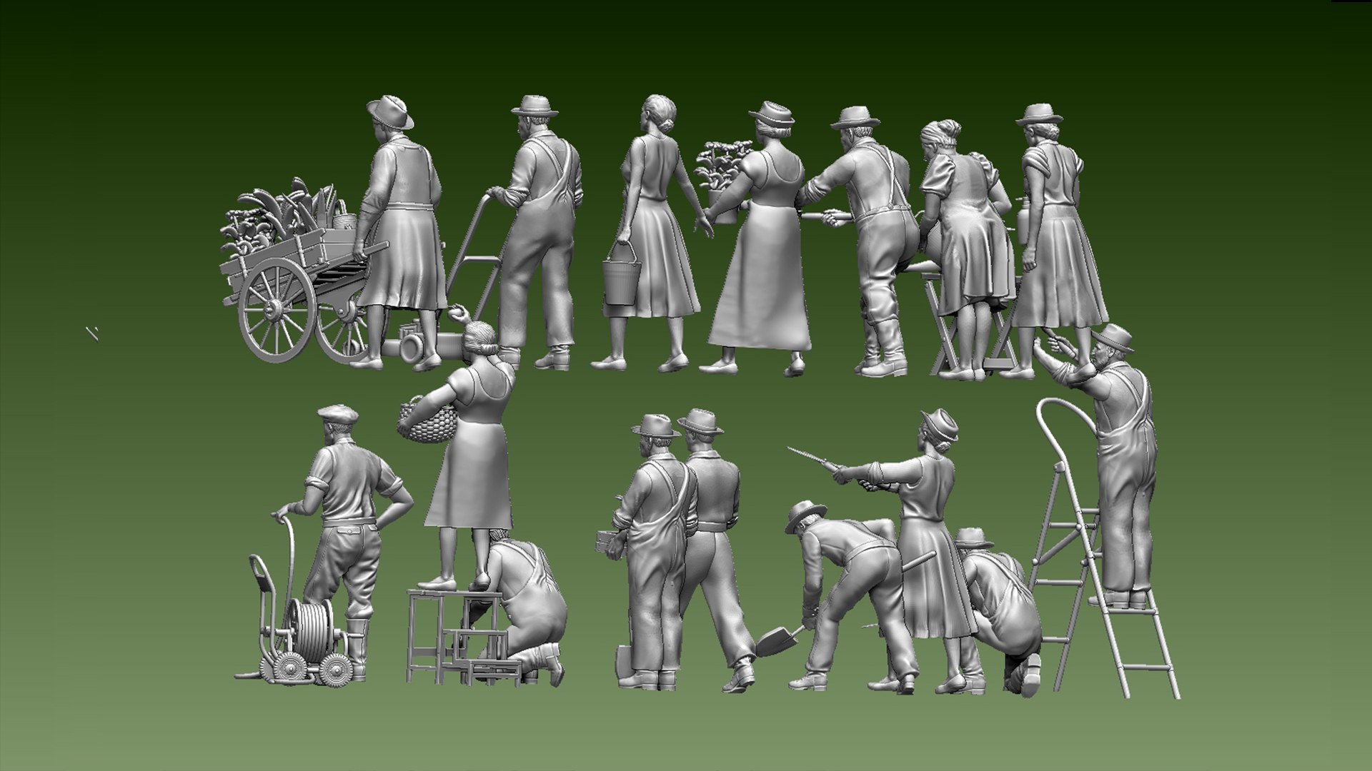 Gardeners Model - TurboSquid 2012952
