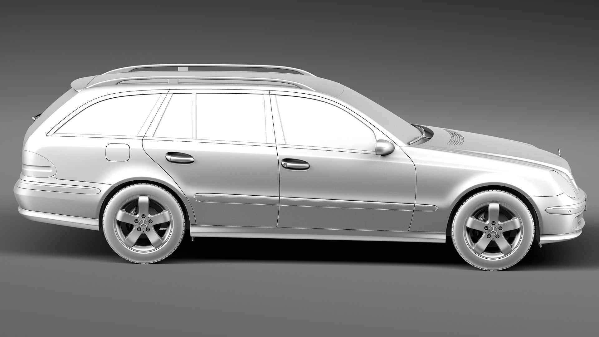 3d Model Mercedes Mercedes-benz Estate